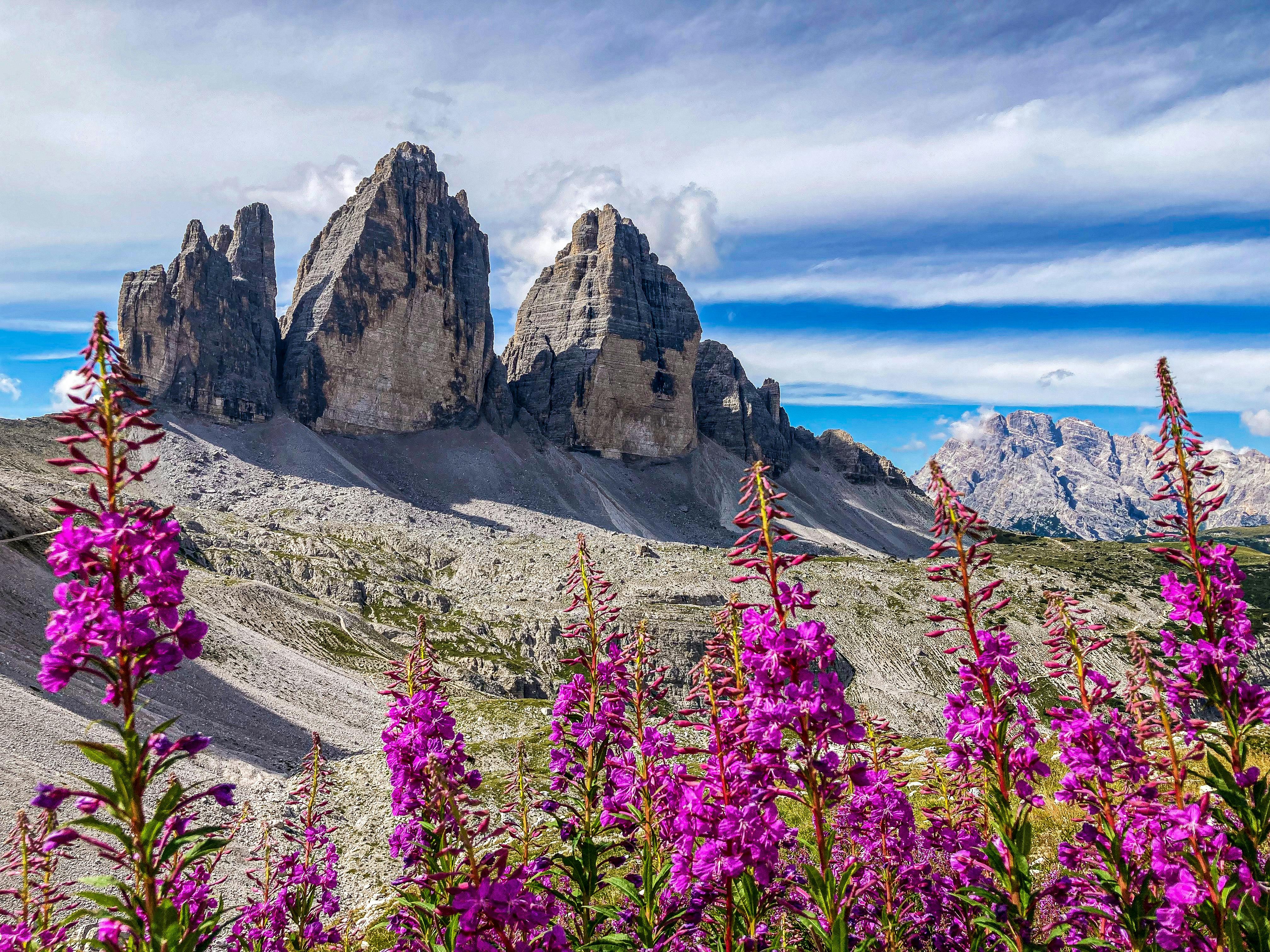 Scenic View of the Three Peaks of Lavaredo · Free Stock Photo