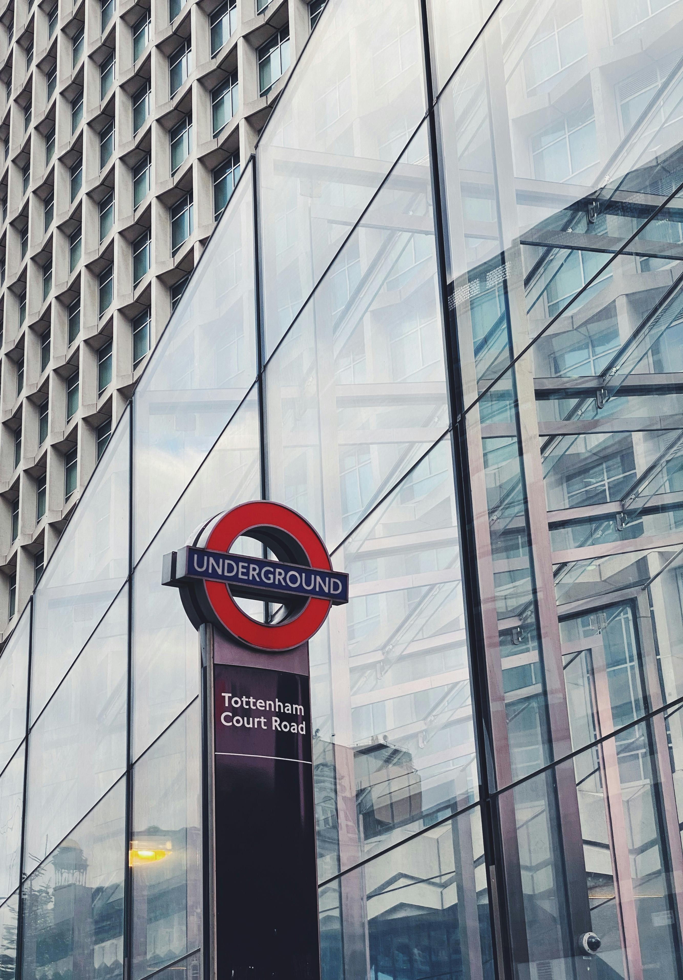 Metro Sign on a Street in London · Free Stock Photo