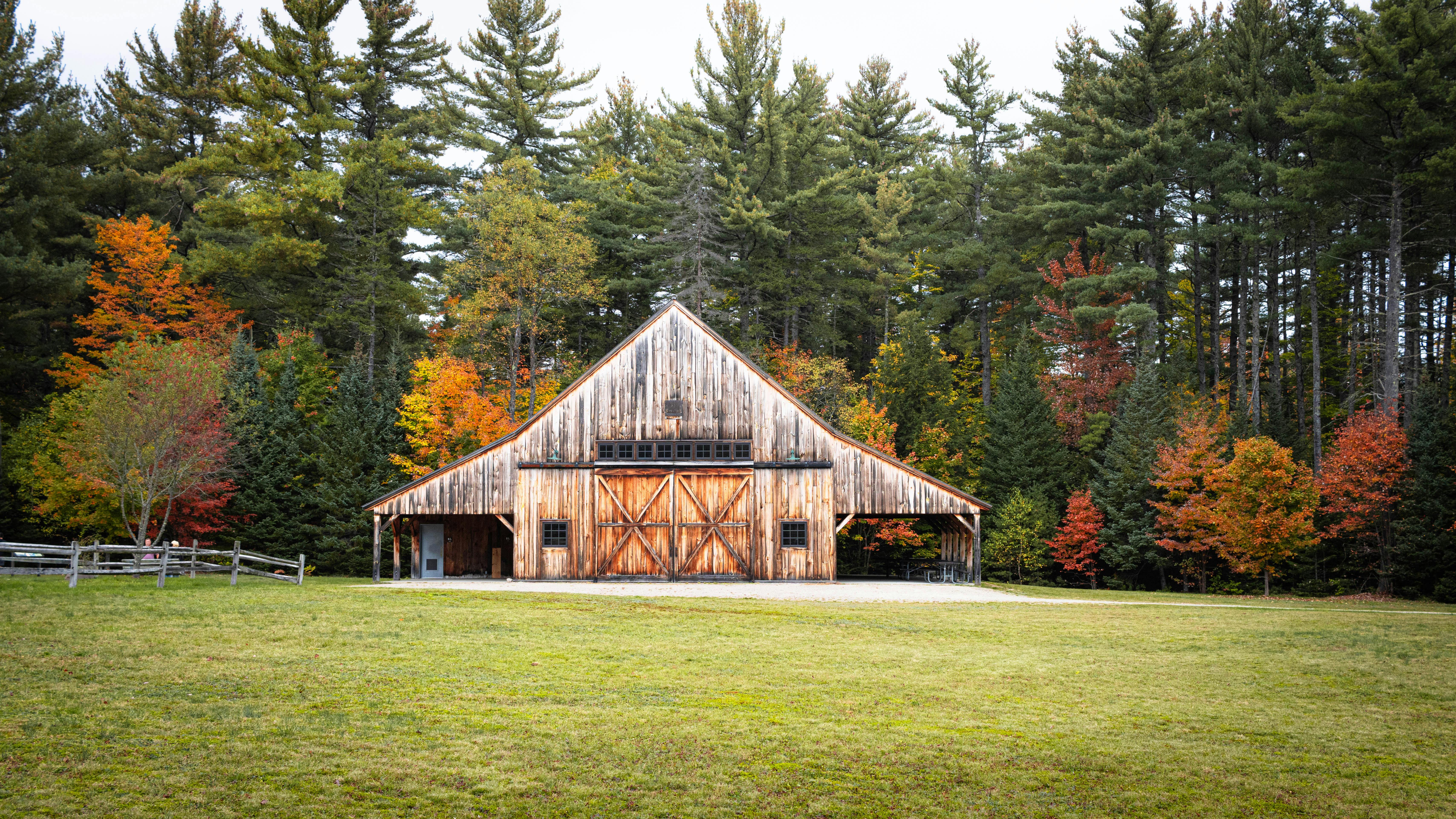 Wooden Barn on Farm in Forest · Free Stock Photo