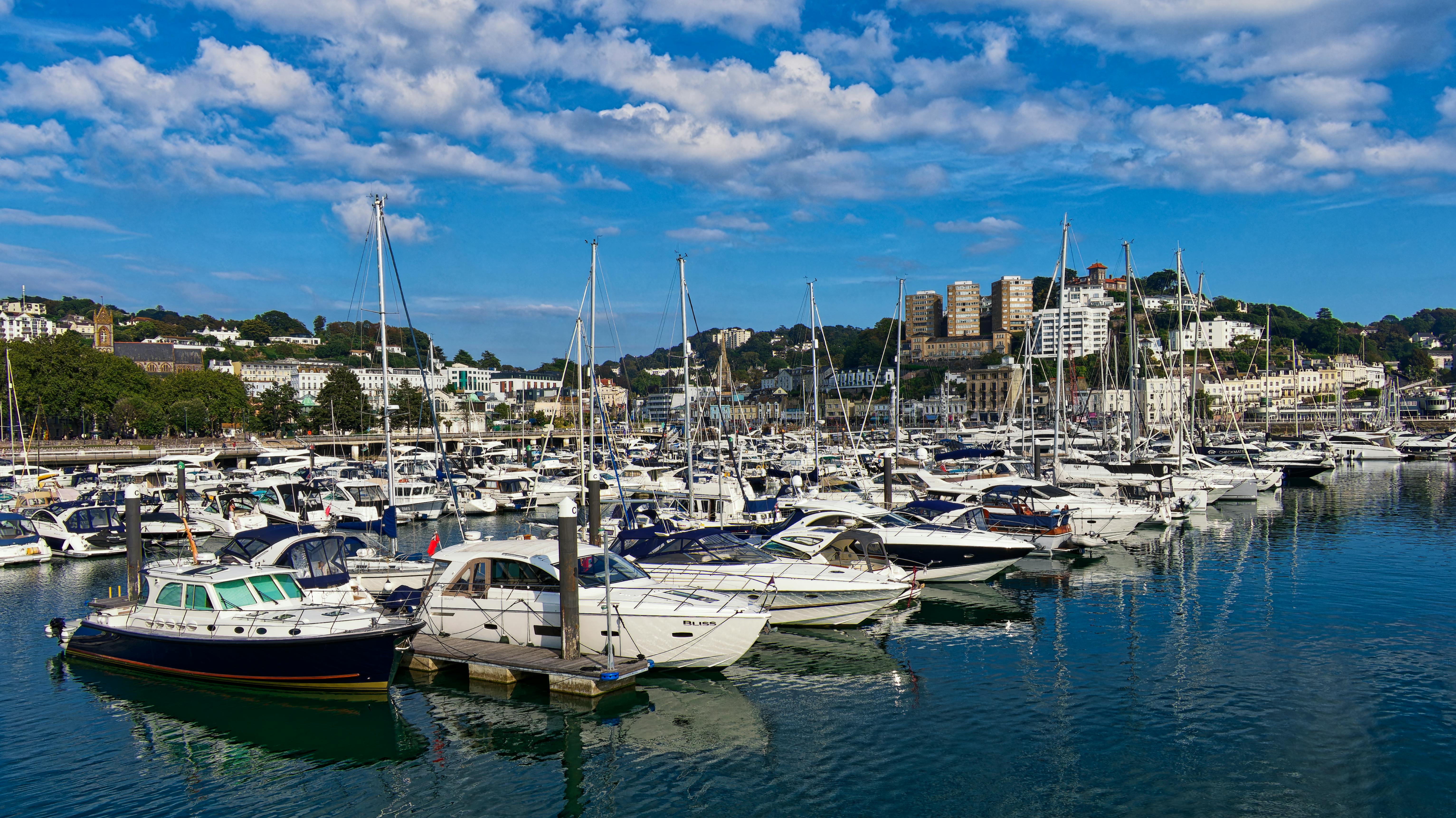 Sailing Boats in a Harbor · Free Stock Photo