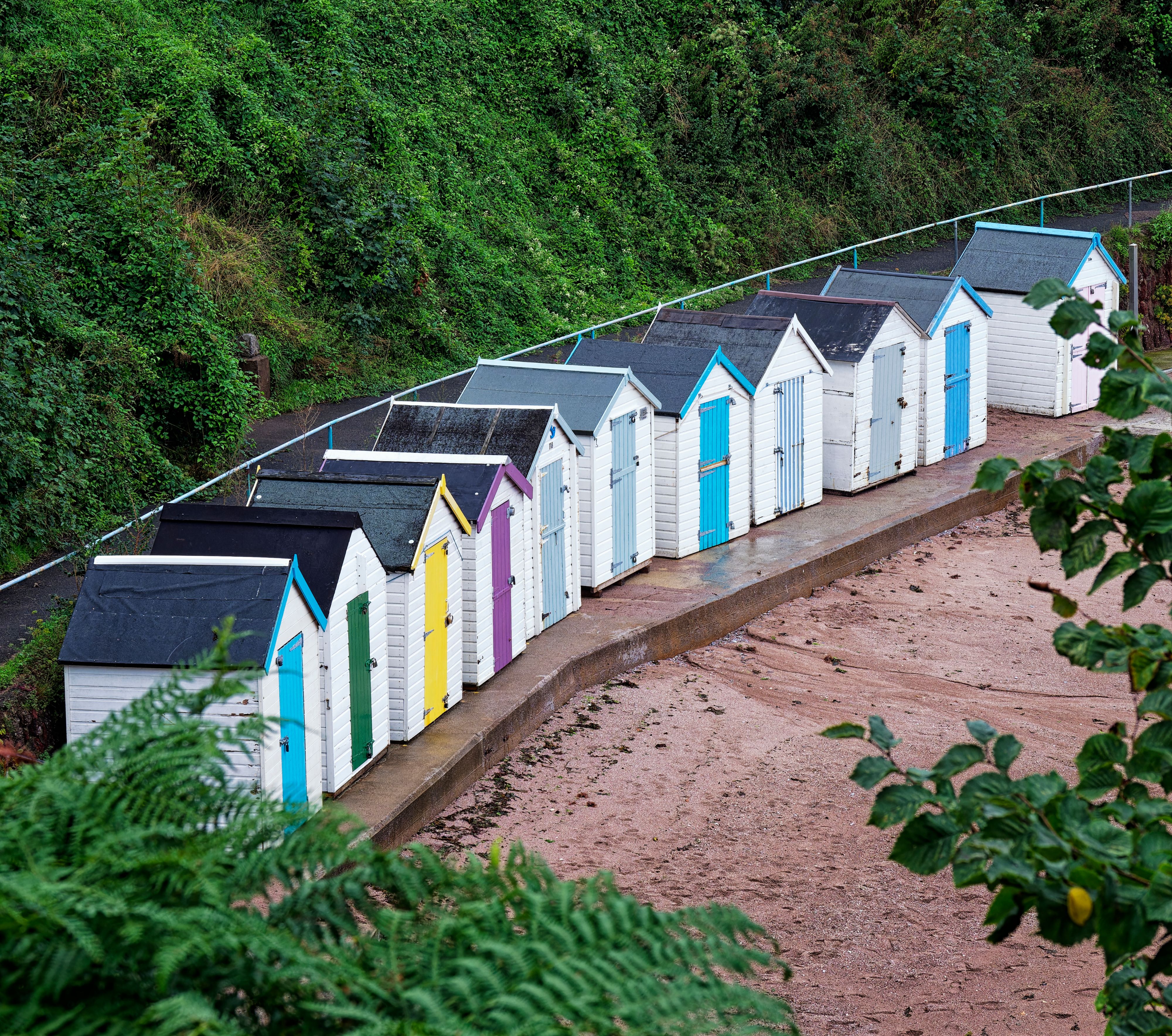 Wooden Sheds on Beach · Free Stock Photo