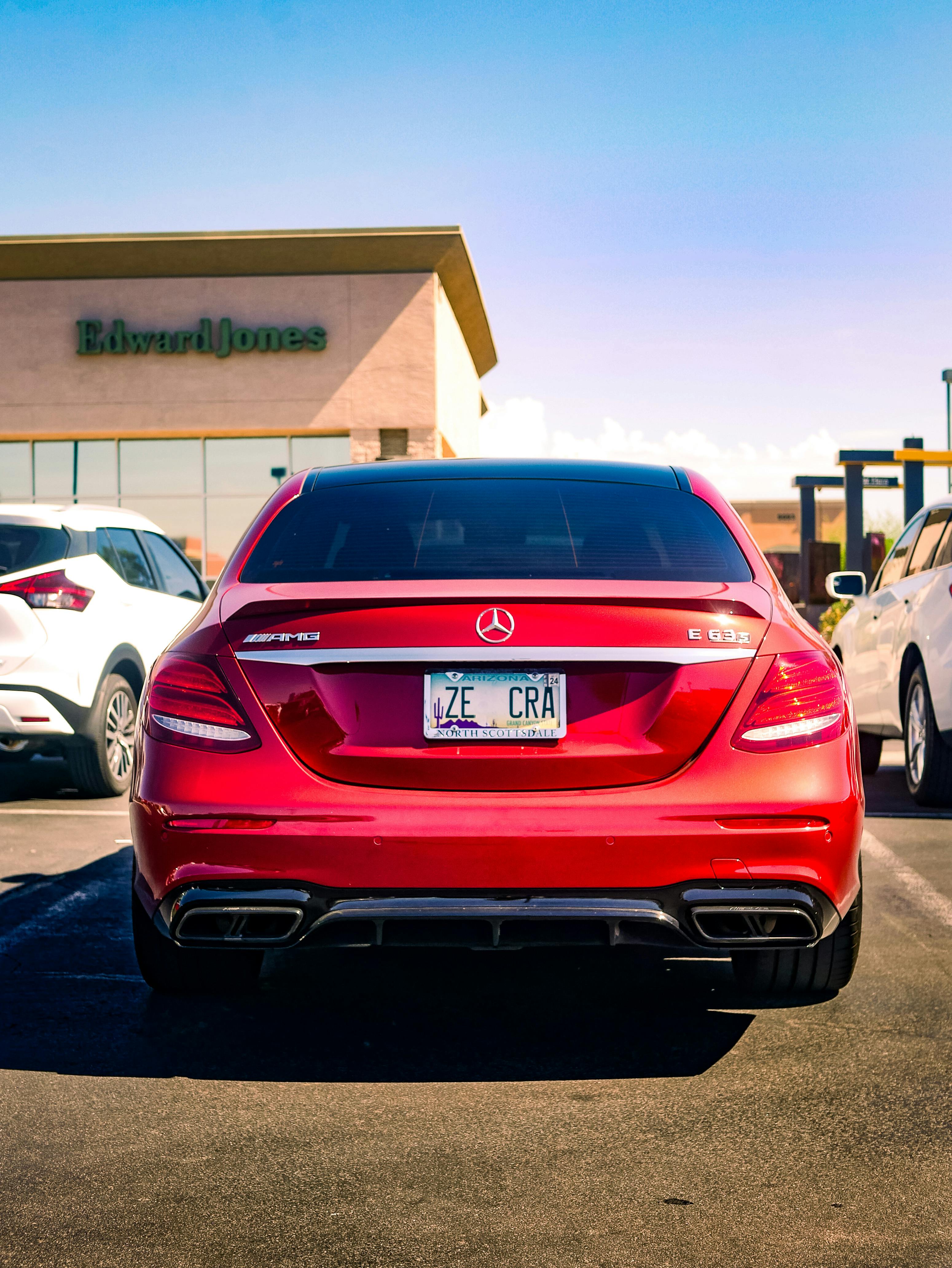Back View of a Modern Mercedes-AMG · Free Stock Photo