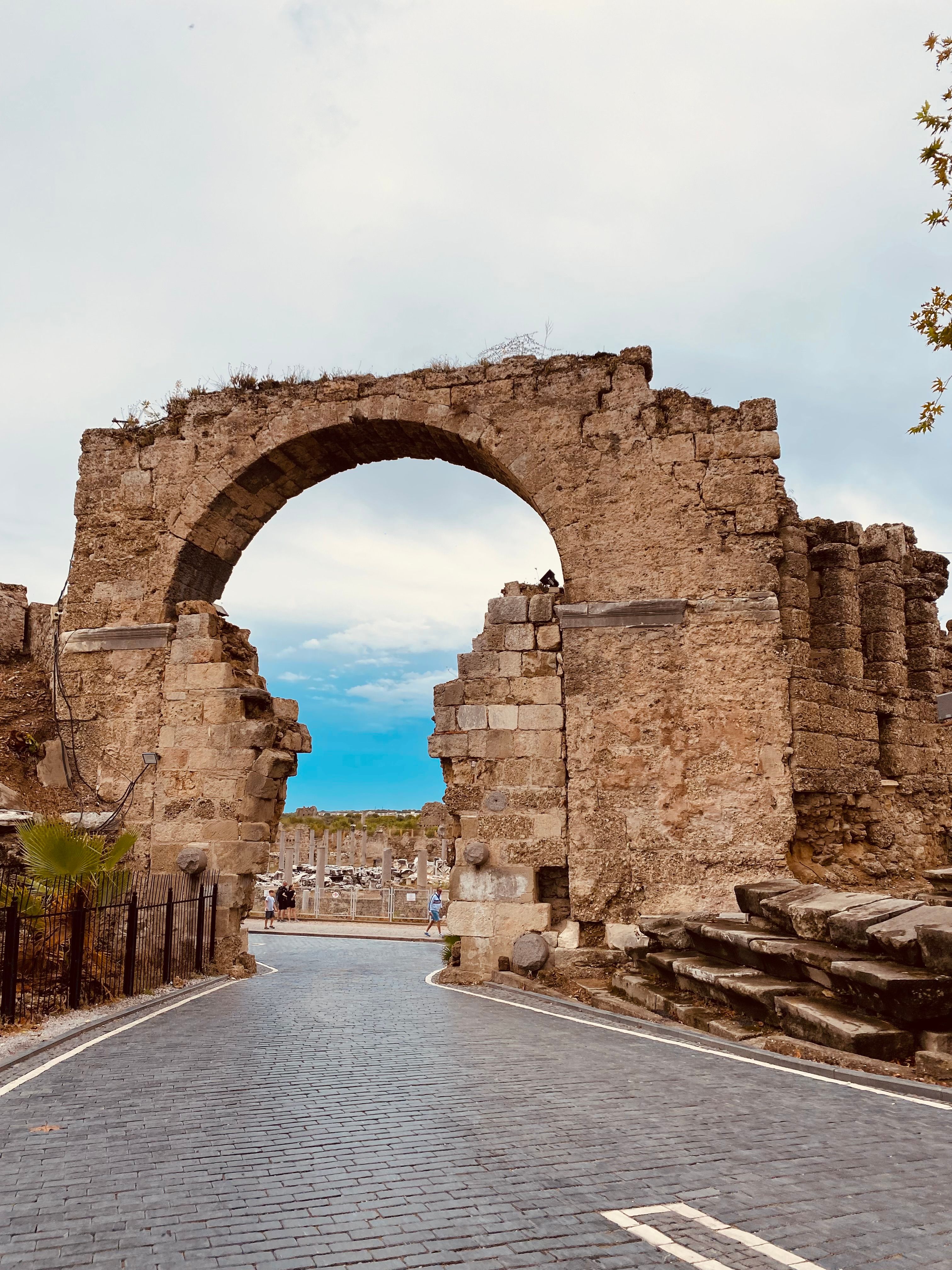 Stone, Arch Gate on Road · Free Stock Photo