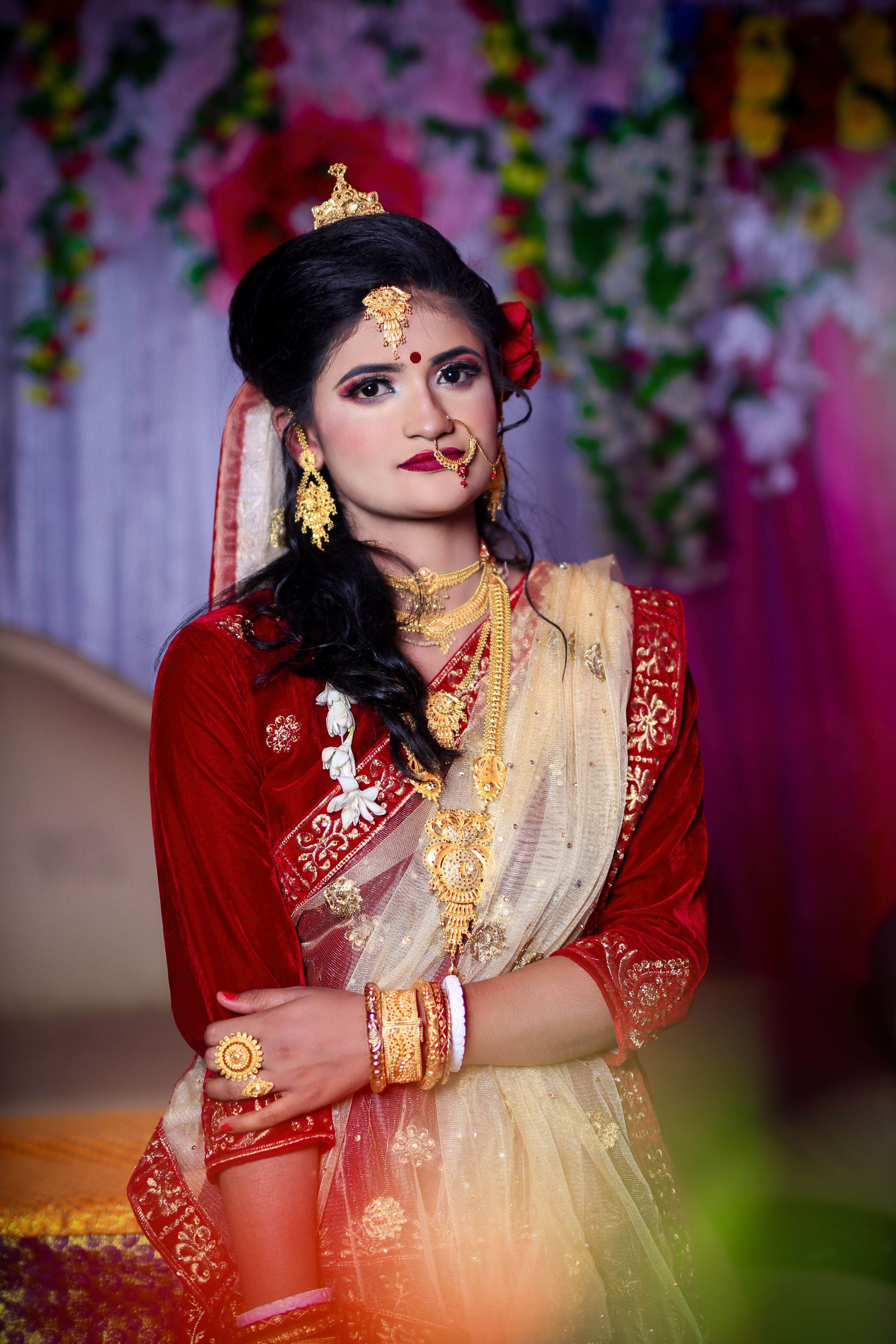 Elegant Traditional Indian Bridal Portrait · Free Stock Photo