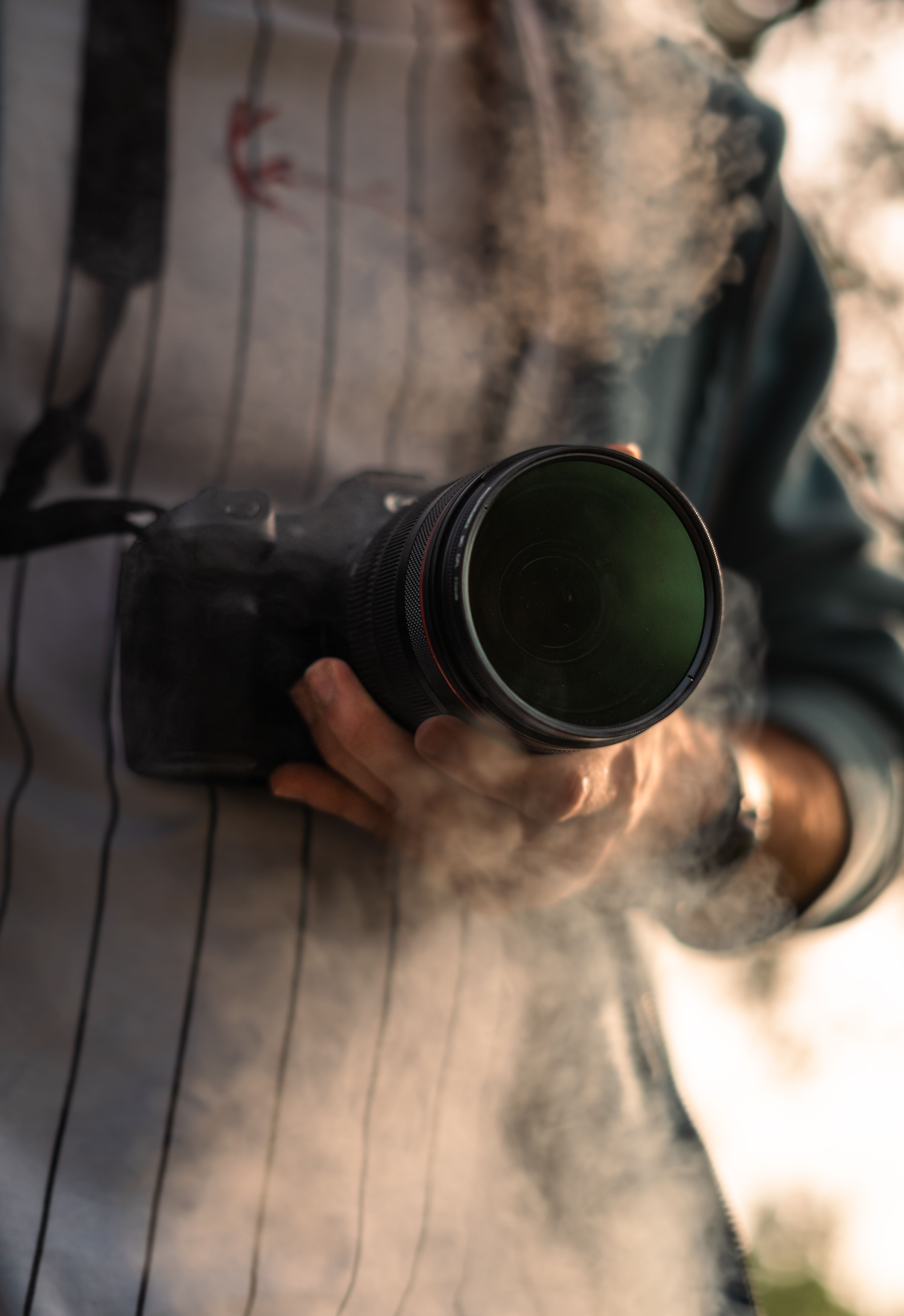 Person Standing with Camera · Free Stock Photo