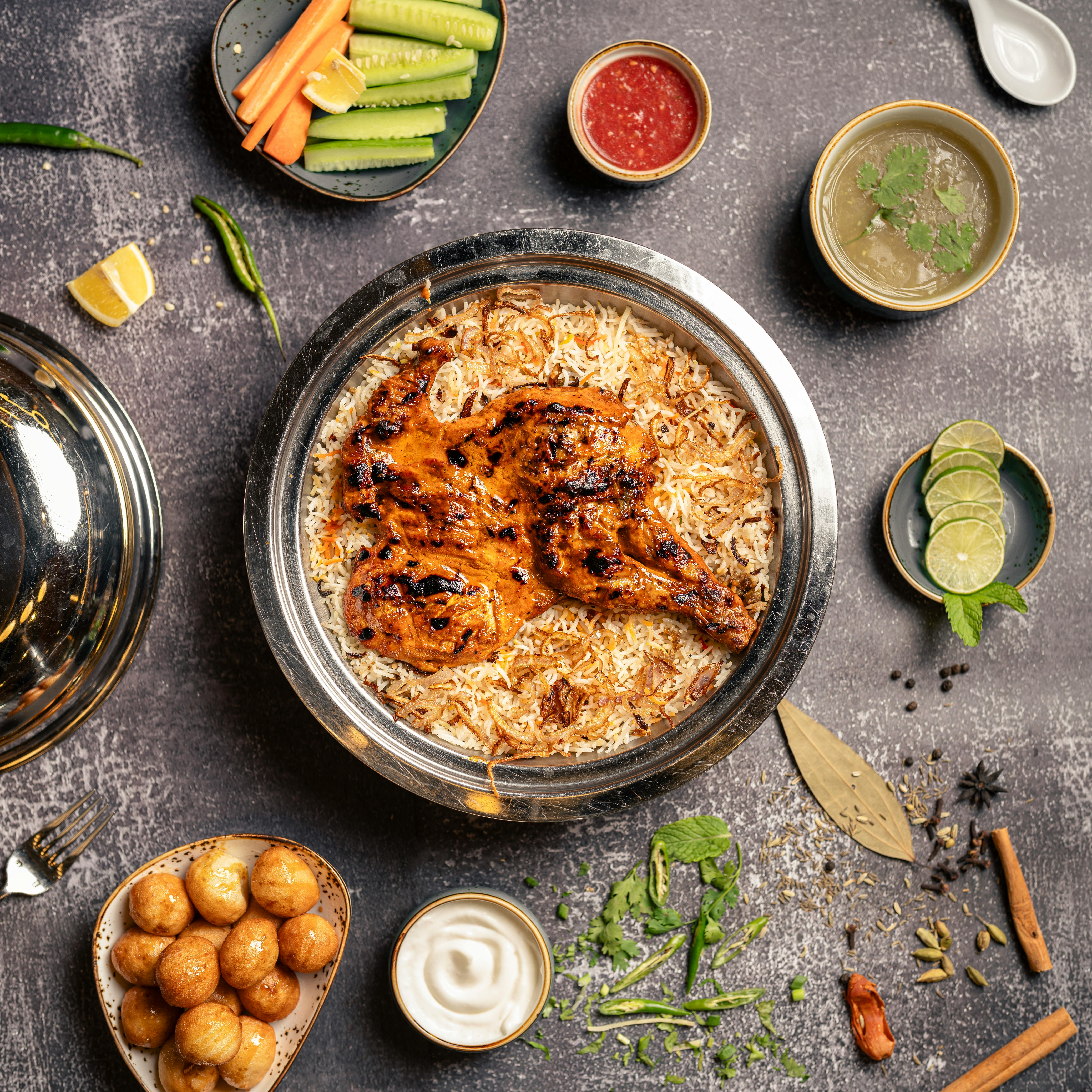 Variety of Cooked Food on Banana Leaf · Free Stock Photo