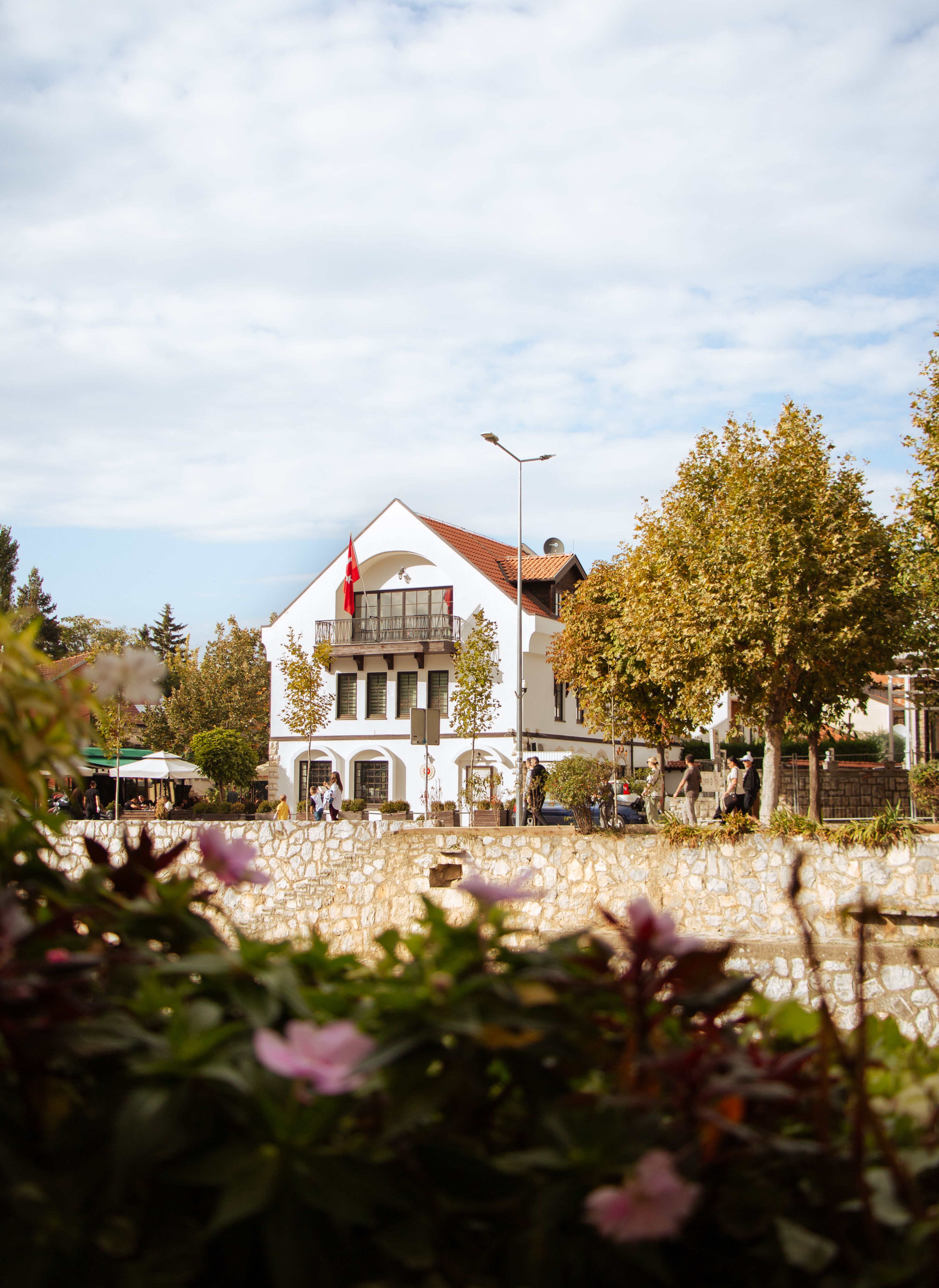 Building over Stone Wall in Town · Free Stock Photo
