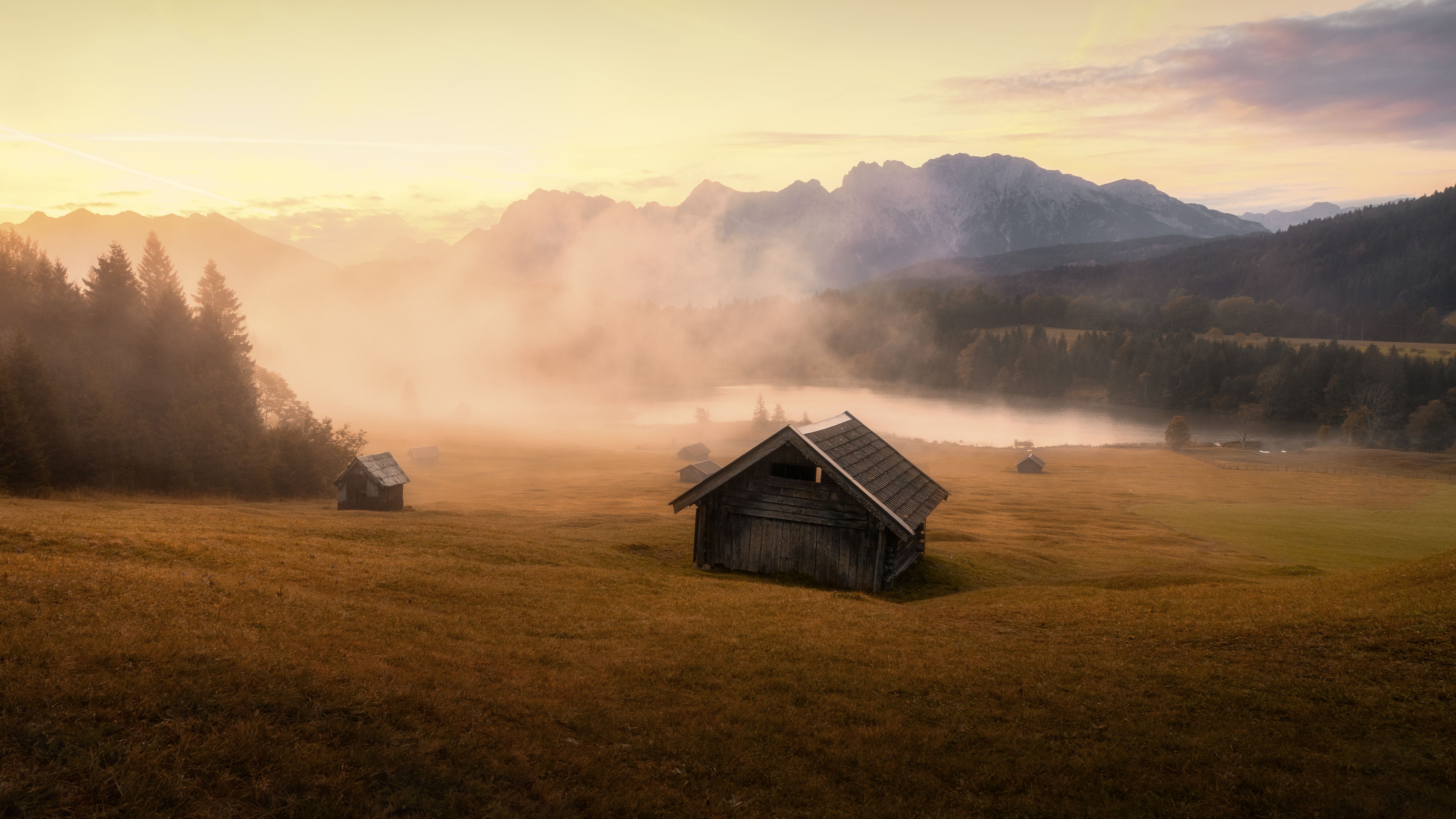Wooden Barns in Alps · Free Stock Photo