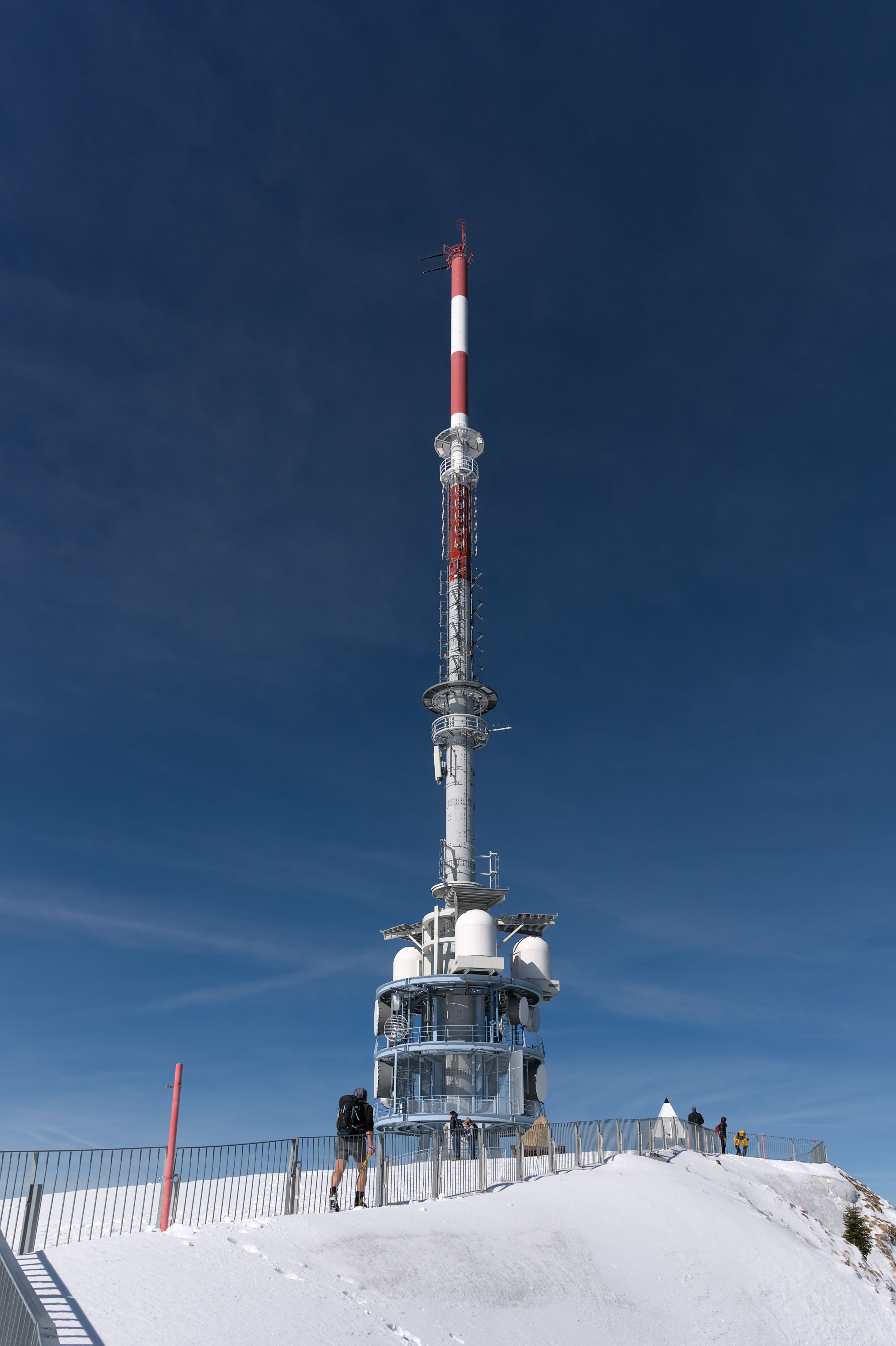 Broadcasting Tower on Mountain Peak · Free Stock Photo
