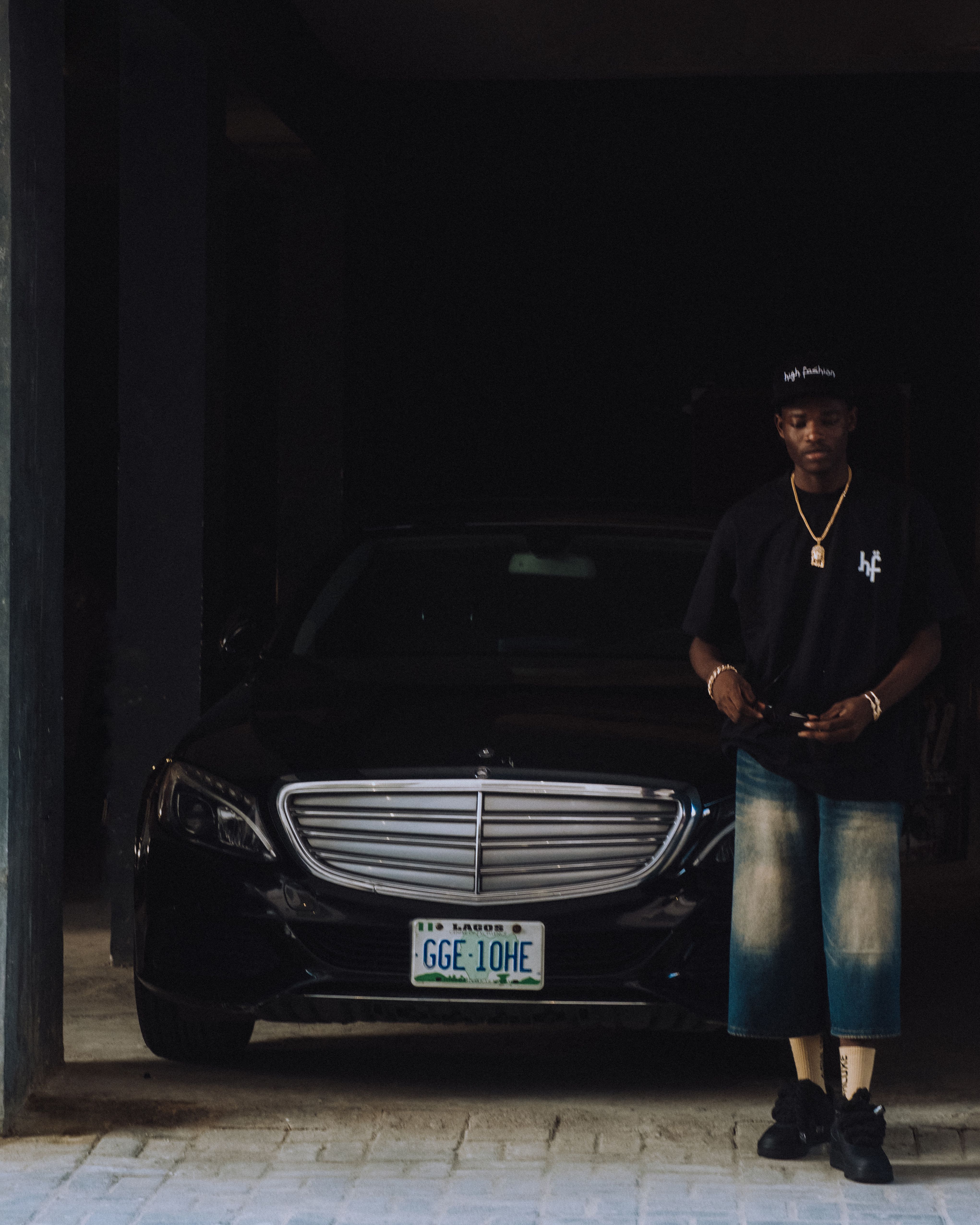 Black Man near Mercedes Sedan Car · Free Stock Photo