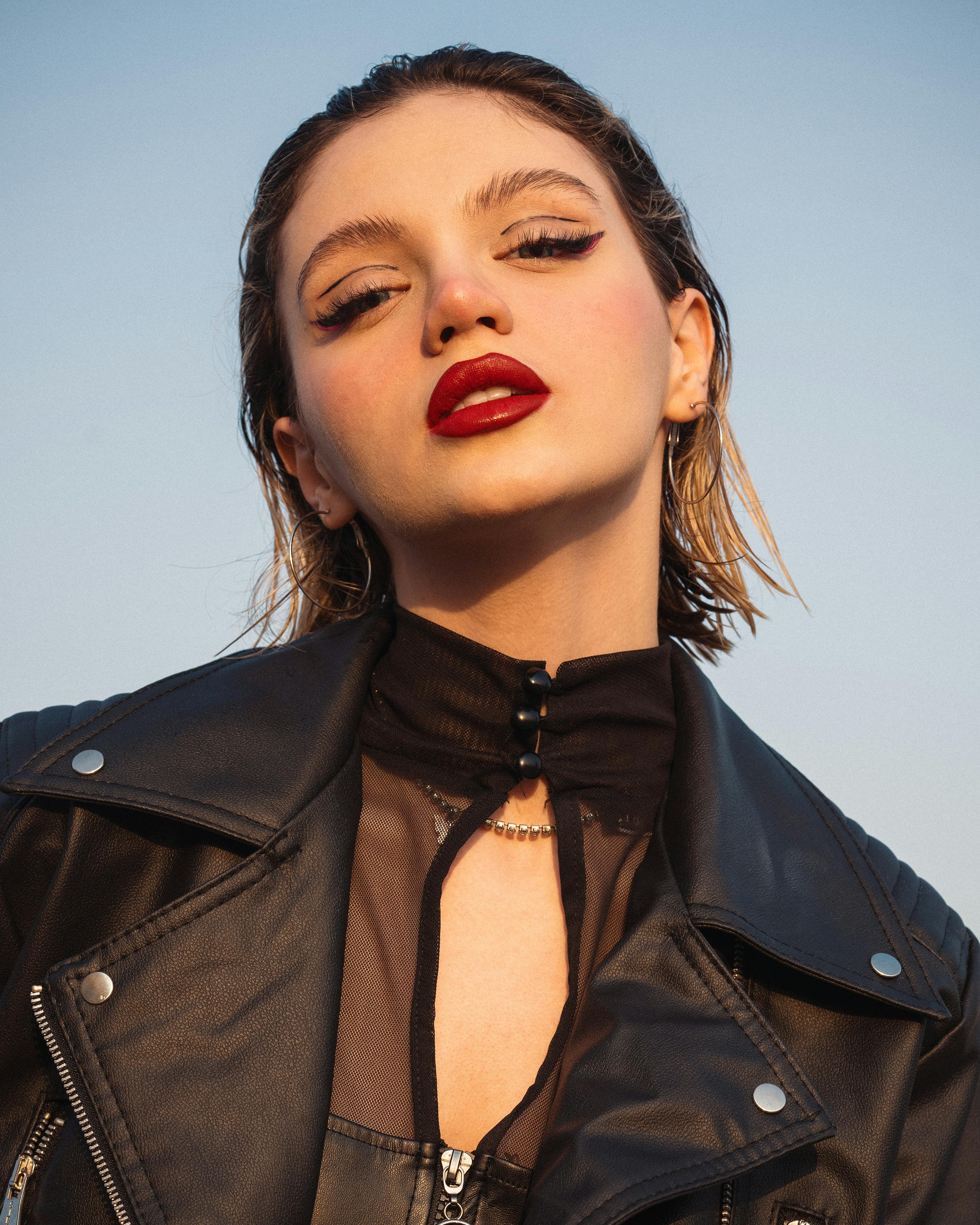 Model in Leather Jacket · Free Stock Photo