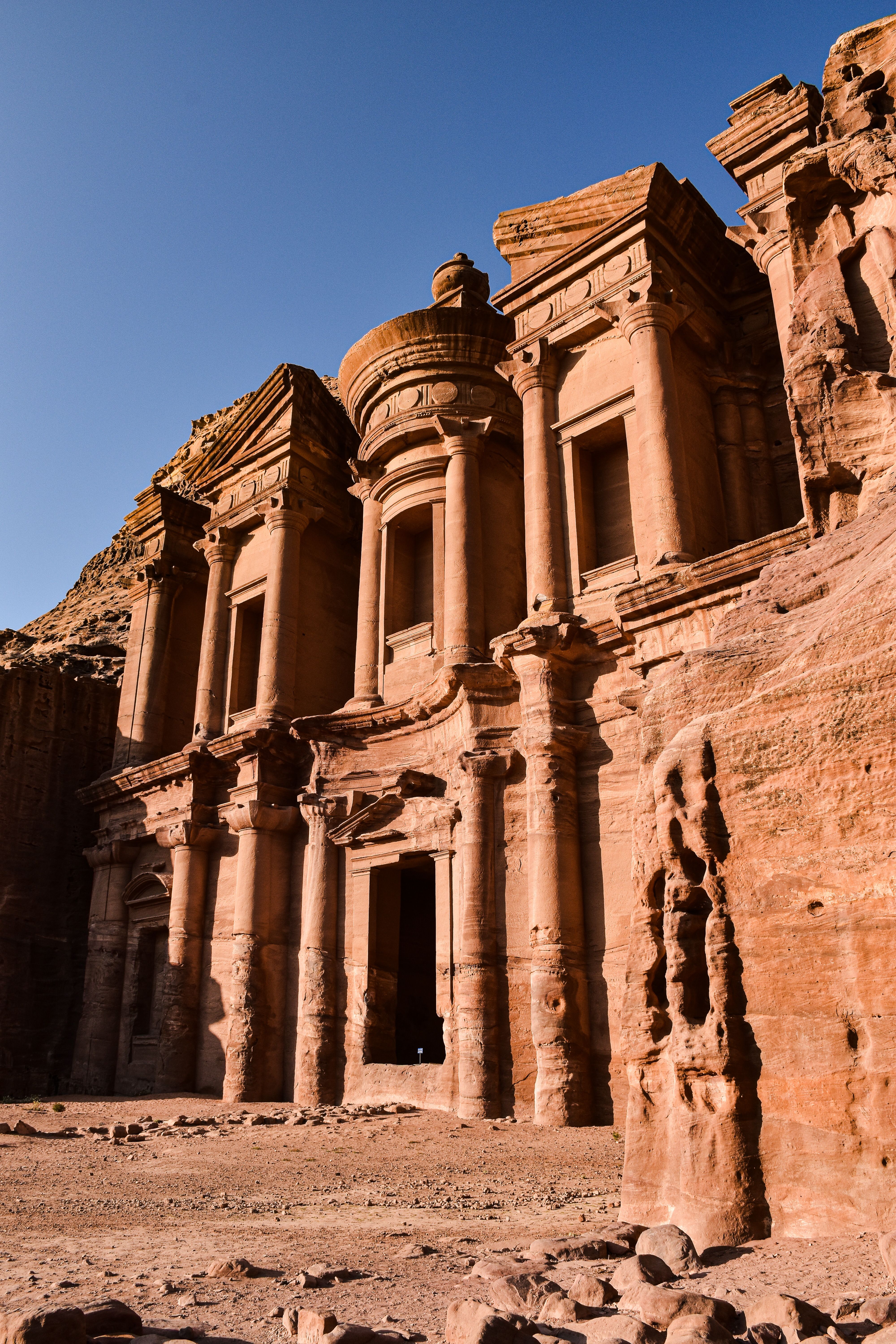 The Monastery Facade in Petra · Free Stock Photo