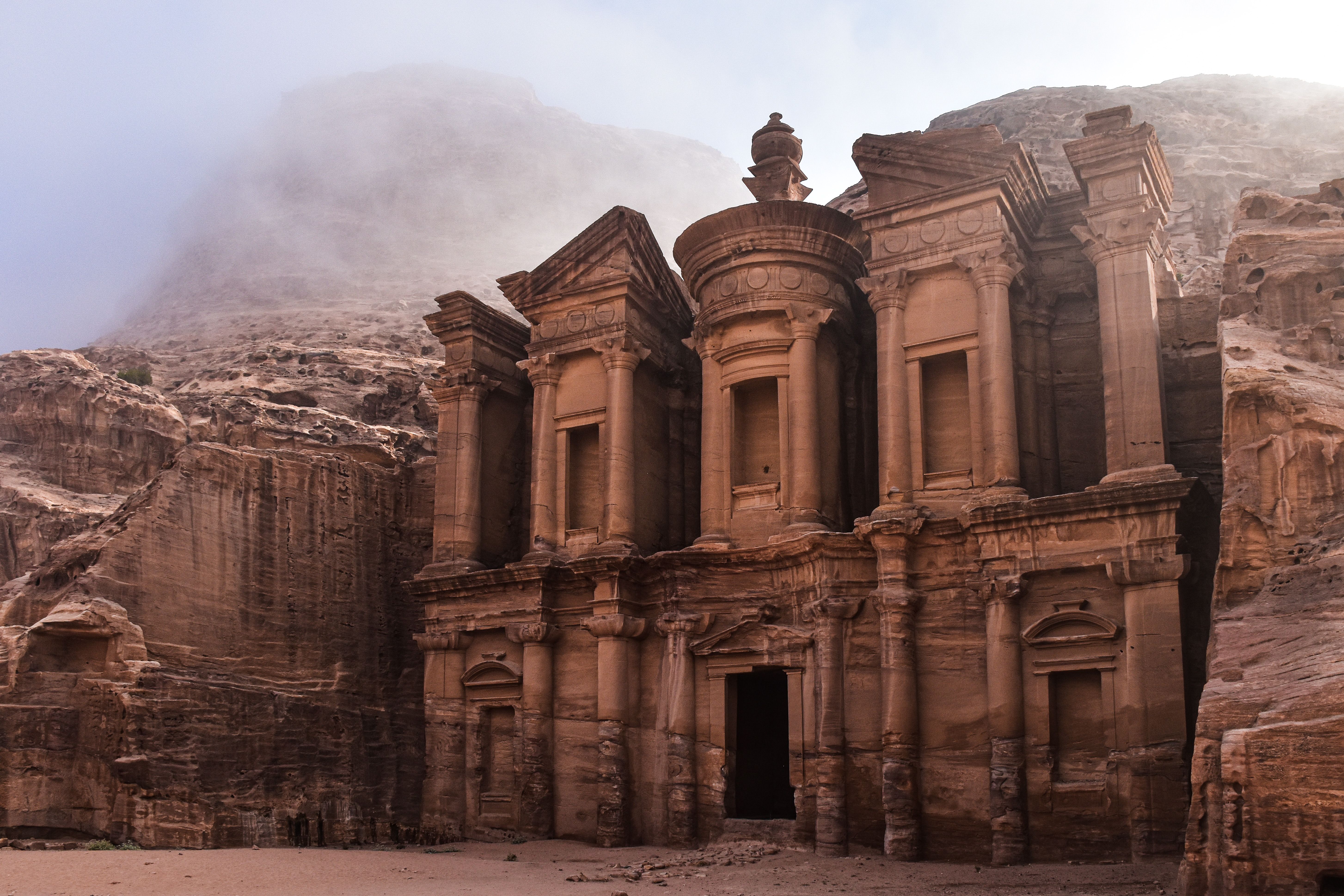 The Monastery Facade in Petra in Jordan · Free Stock Photo
