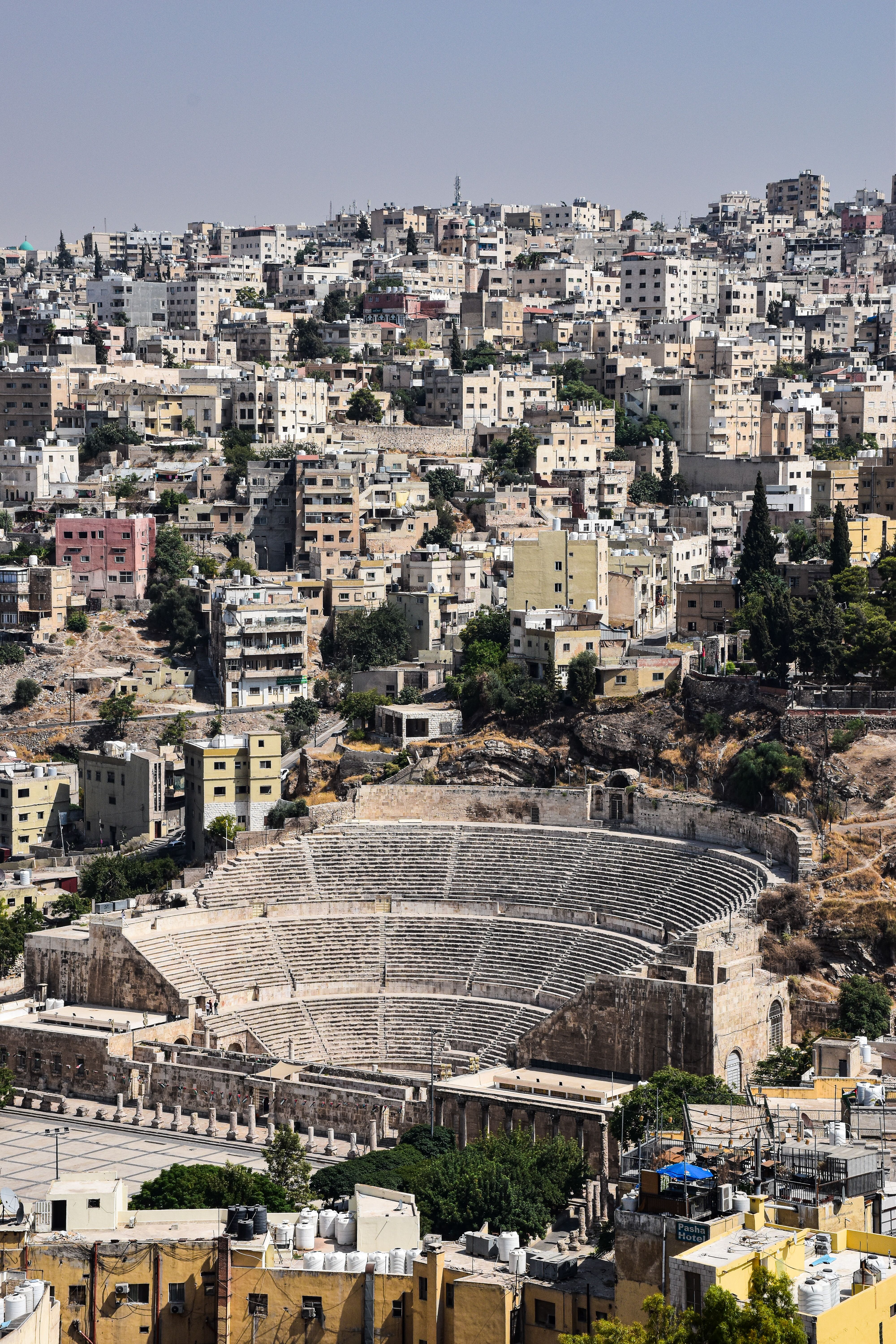 Amman Cityscape with Roman Theatre · Free Stock Photo