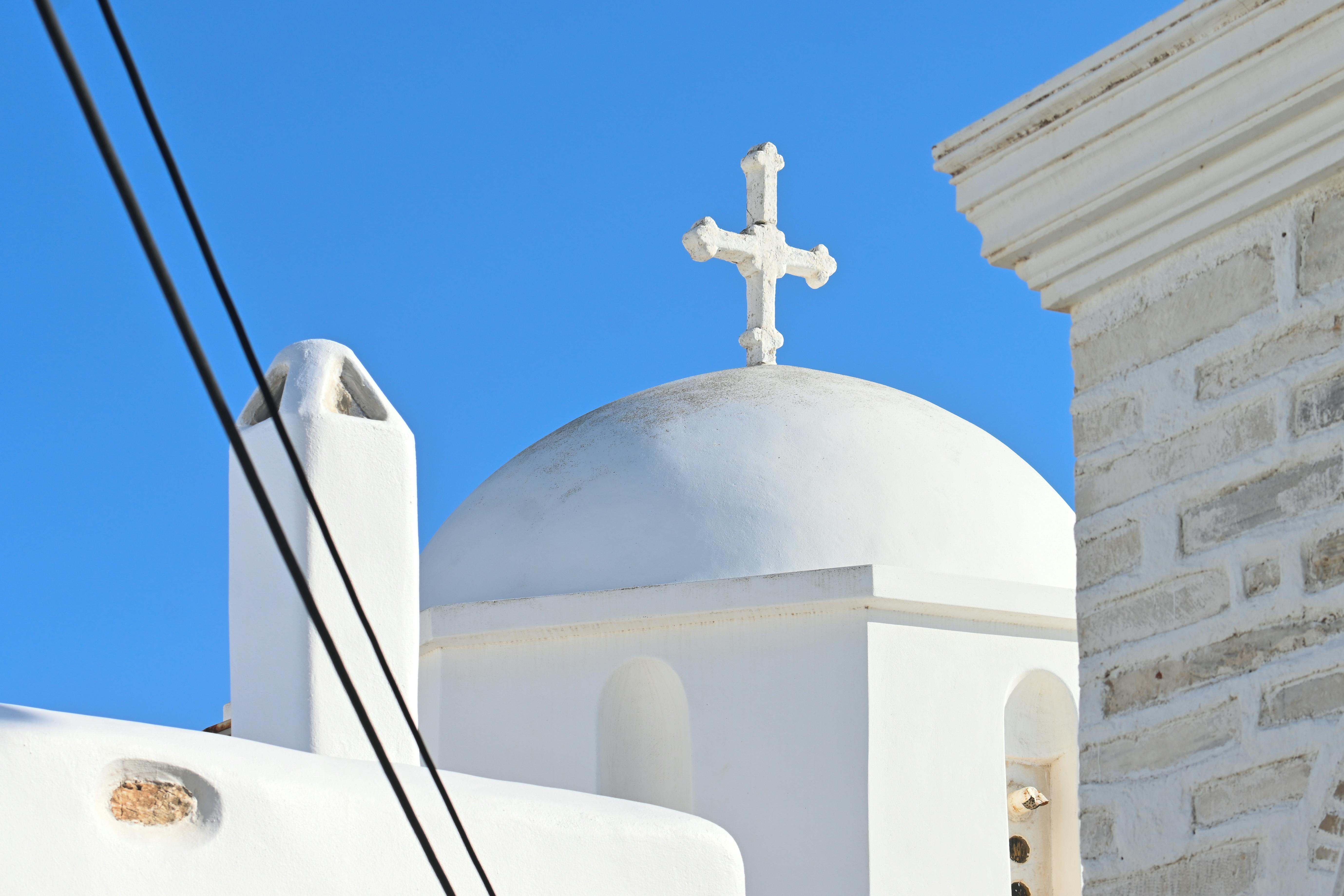 White Dome of Greek Orthodox Church · Free Stock Photo