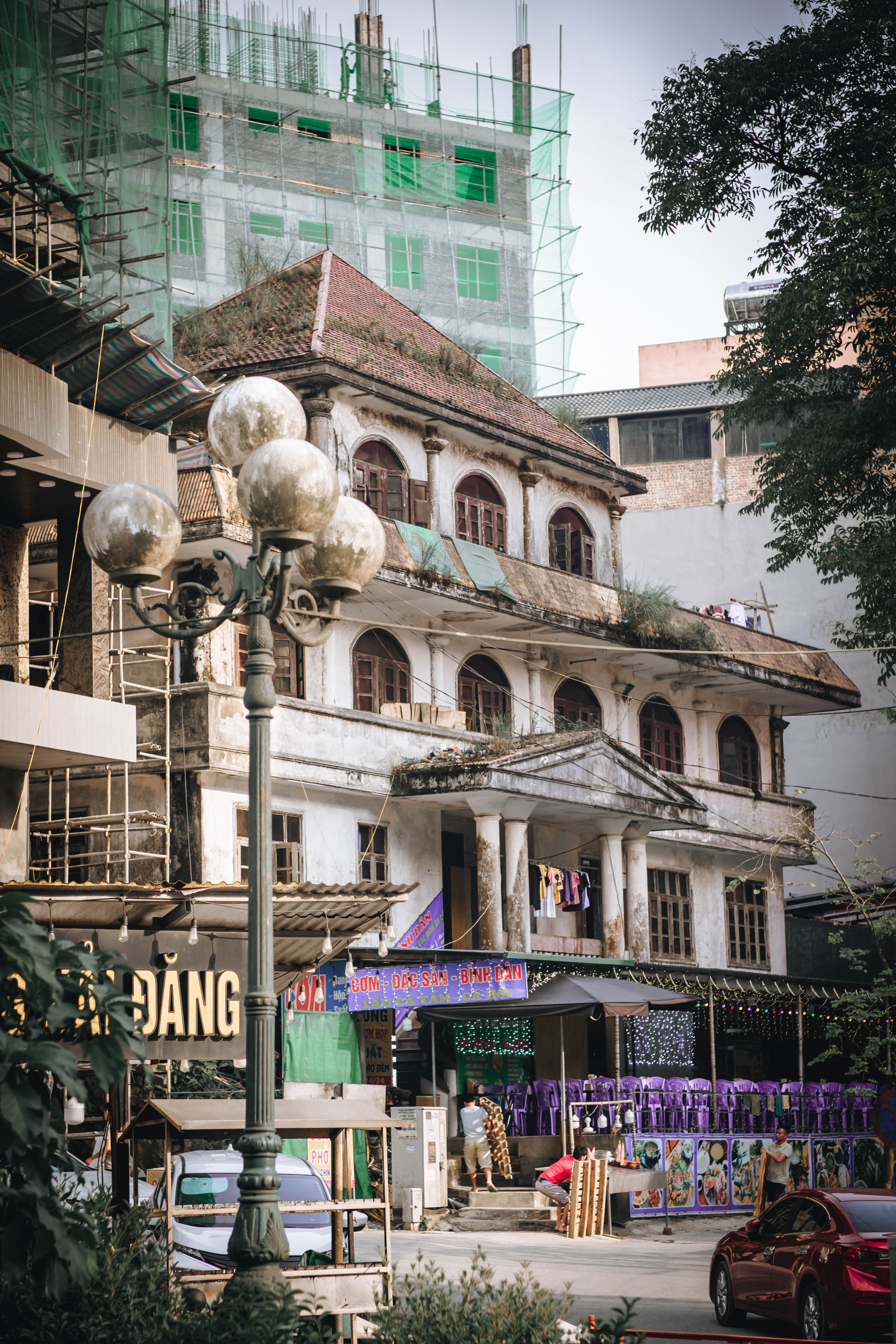Traditional Building by the Street in Hanoi · Free Stock Photo