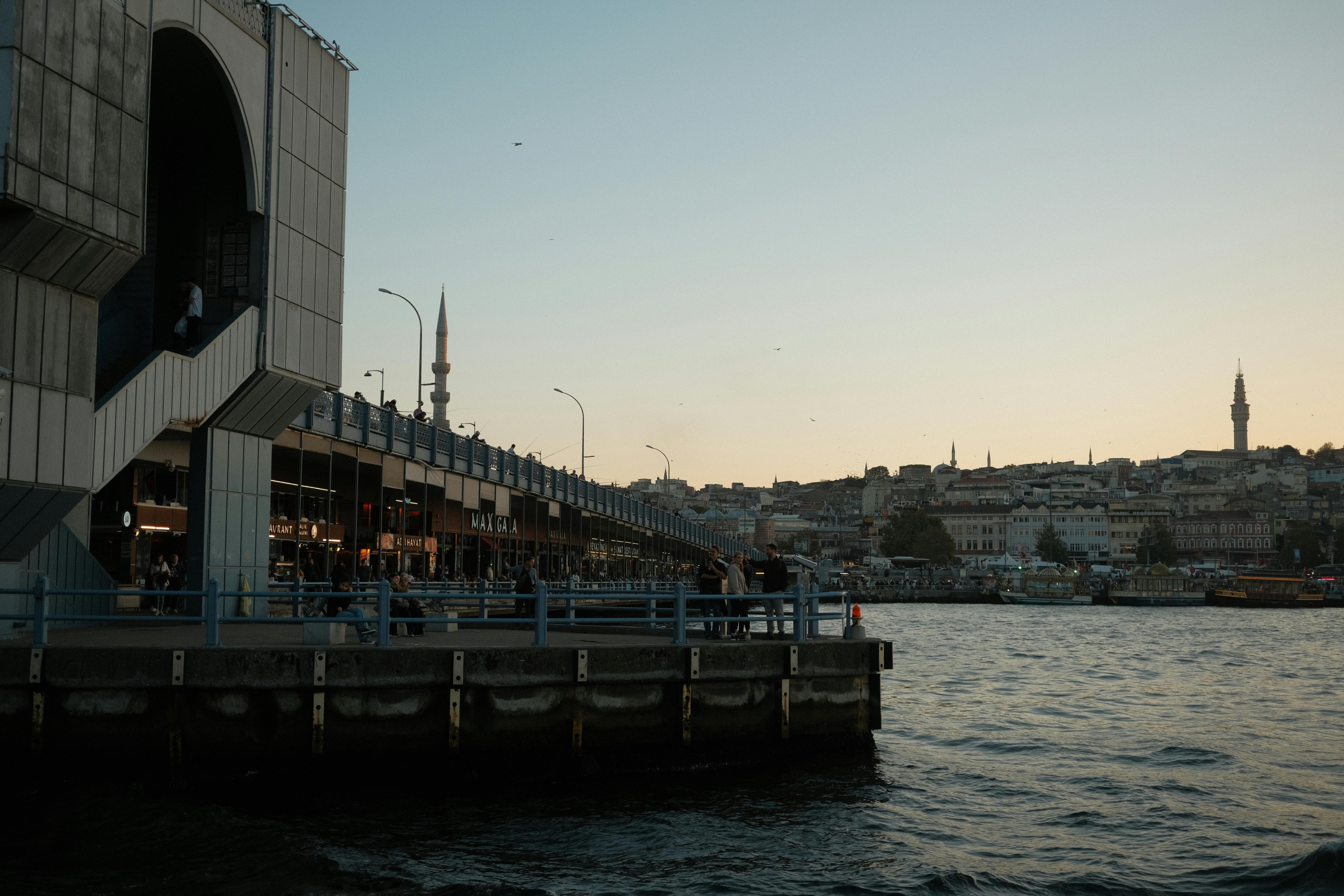 Waterfront View of Bridge across River in Istanbul, Turkey · Free Stock ...
