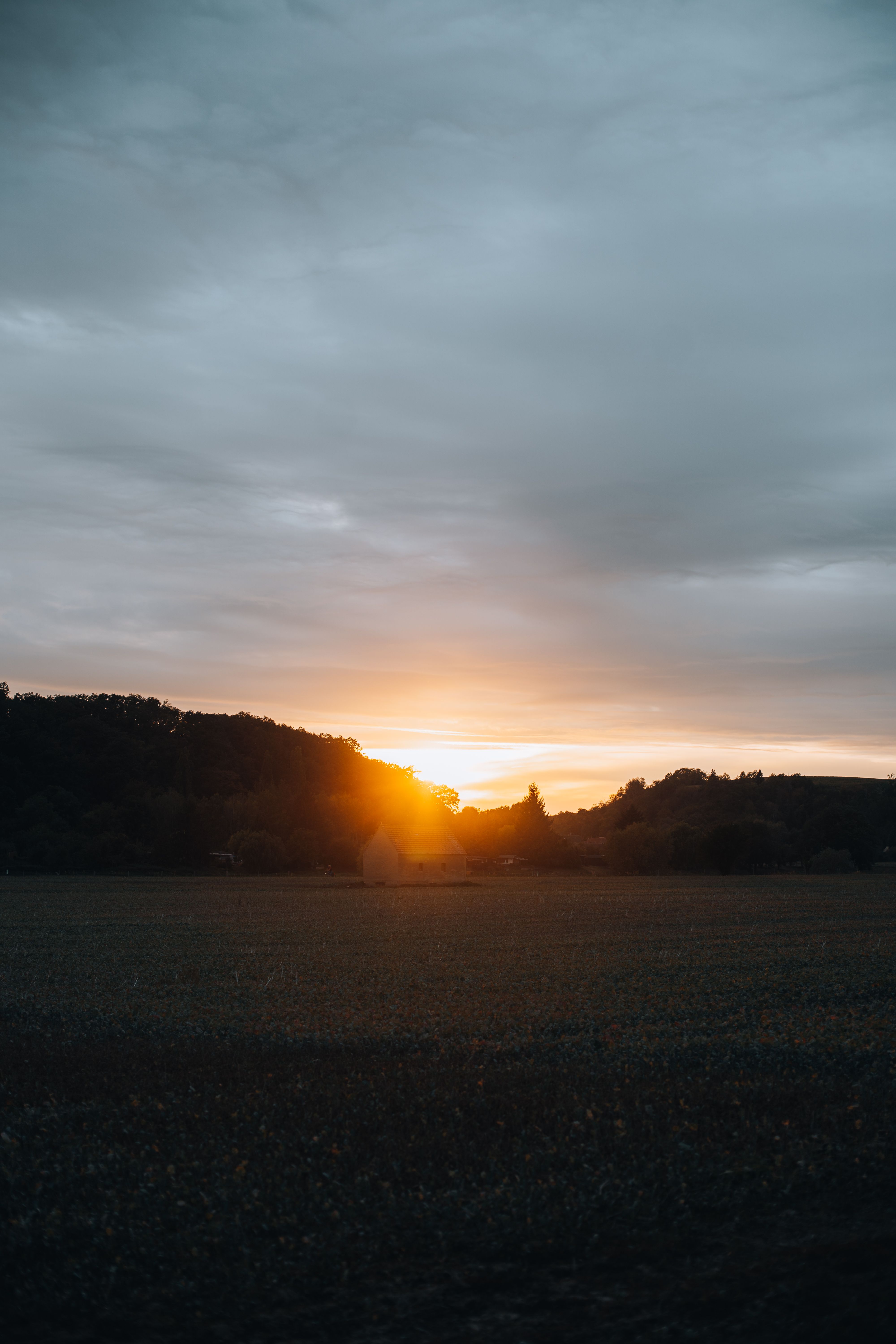 Overcast Sunset Scene Colourful Cloudy Sunset – TasView