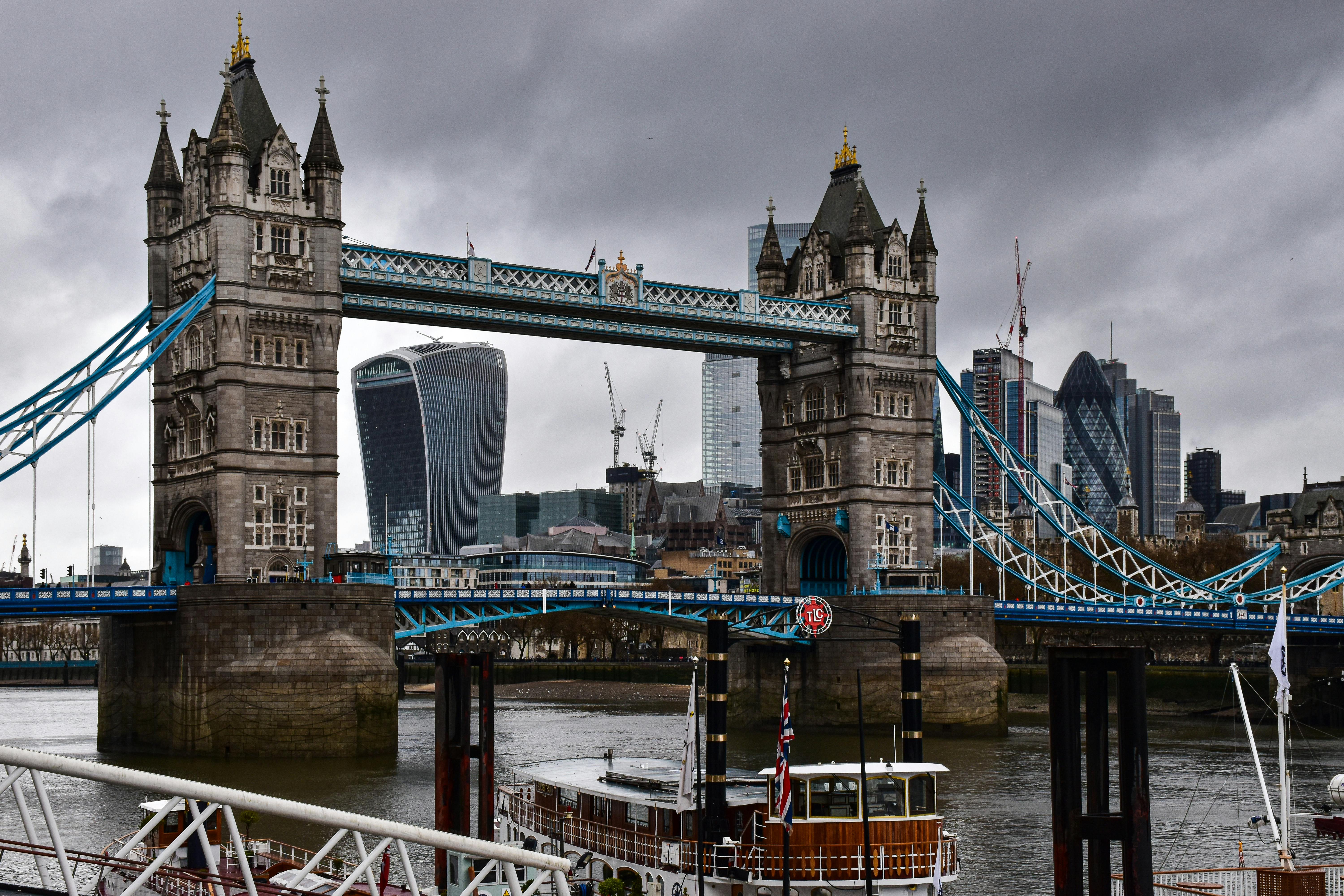 London Tower Bridge under Overcast Sky · Free Stock Photo