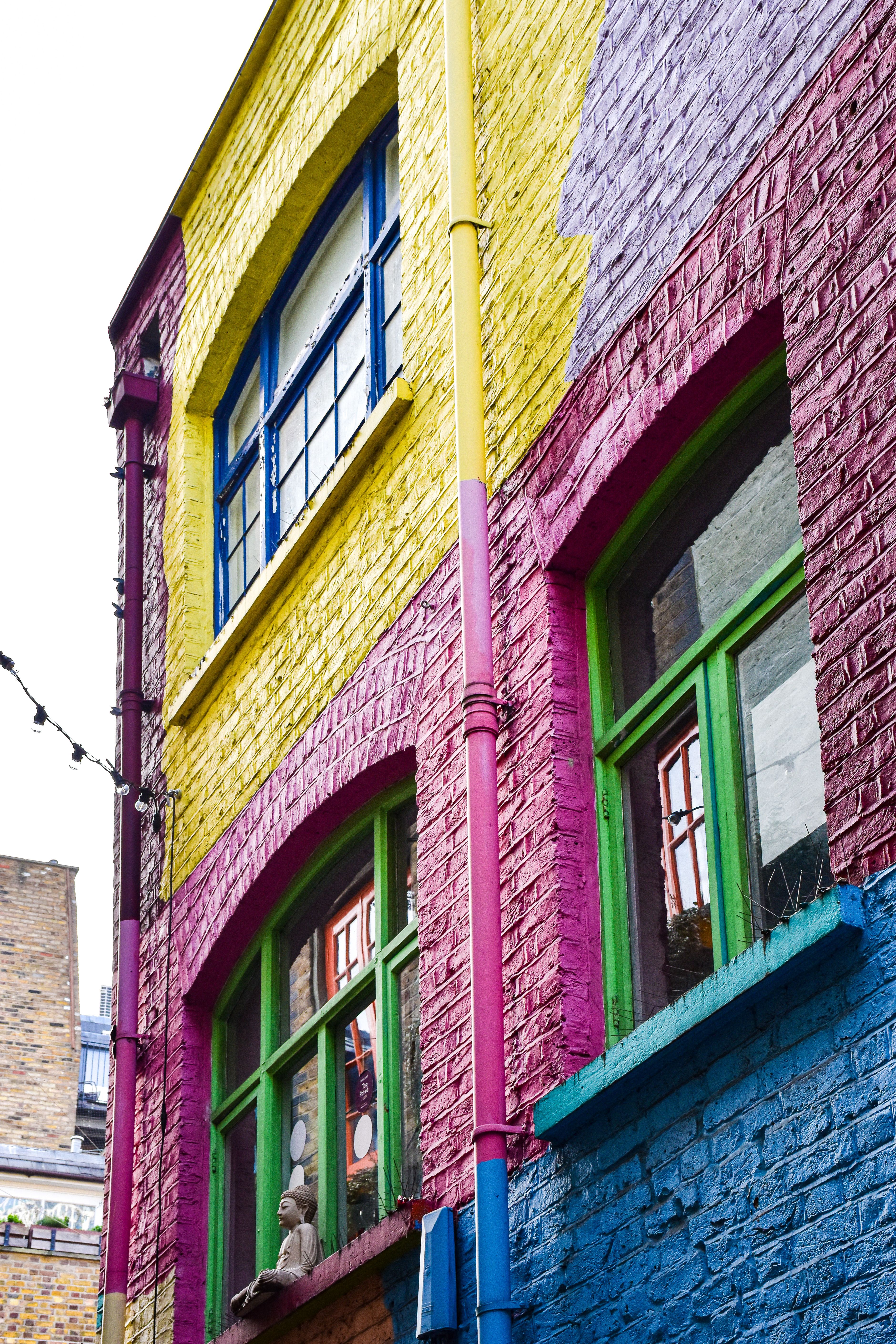 Colorful Facade of a City Residential Building · Free Stock Photo