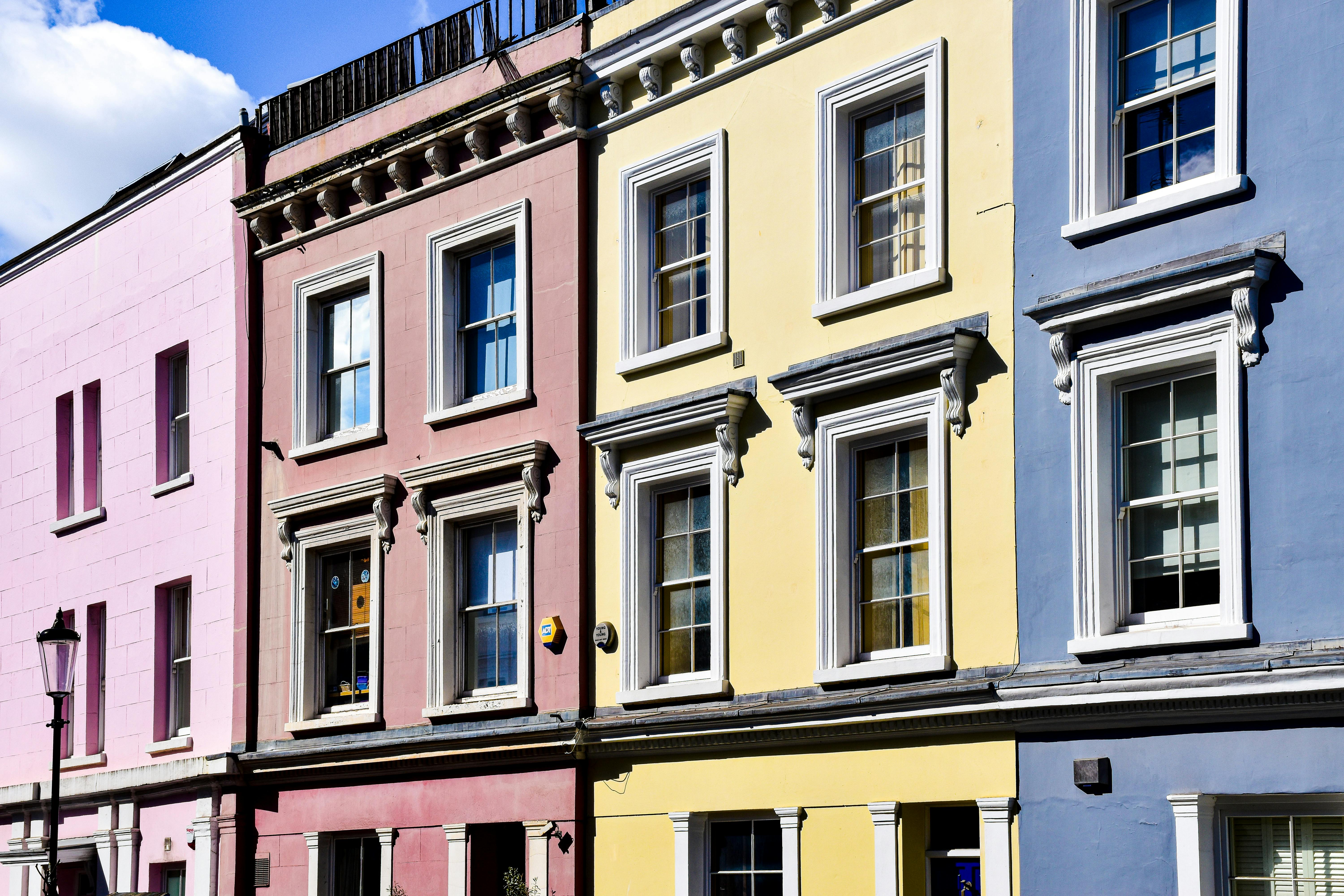 Colorful Houses in Notting Hill, London, England, UK · Free Stock Photo