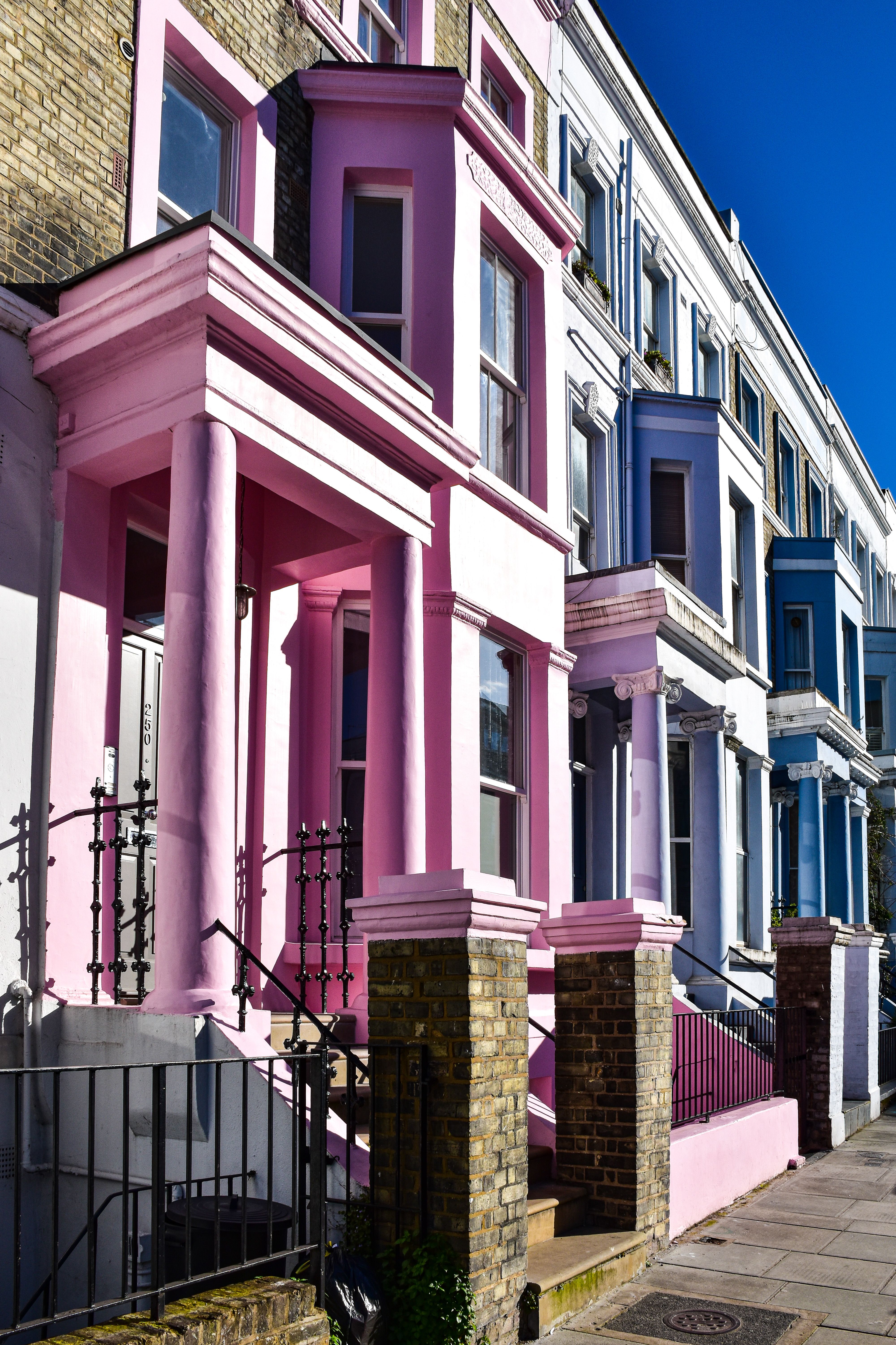Colorful Houses in Notting Hill, London, England, UK · Free Stock Photo
