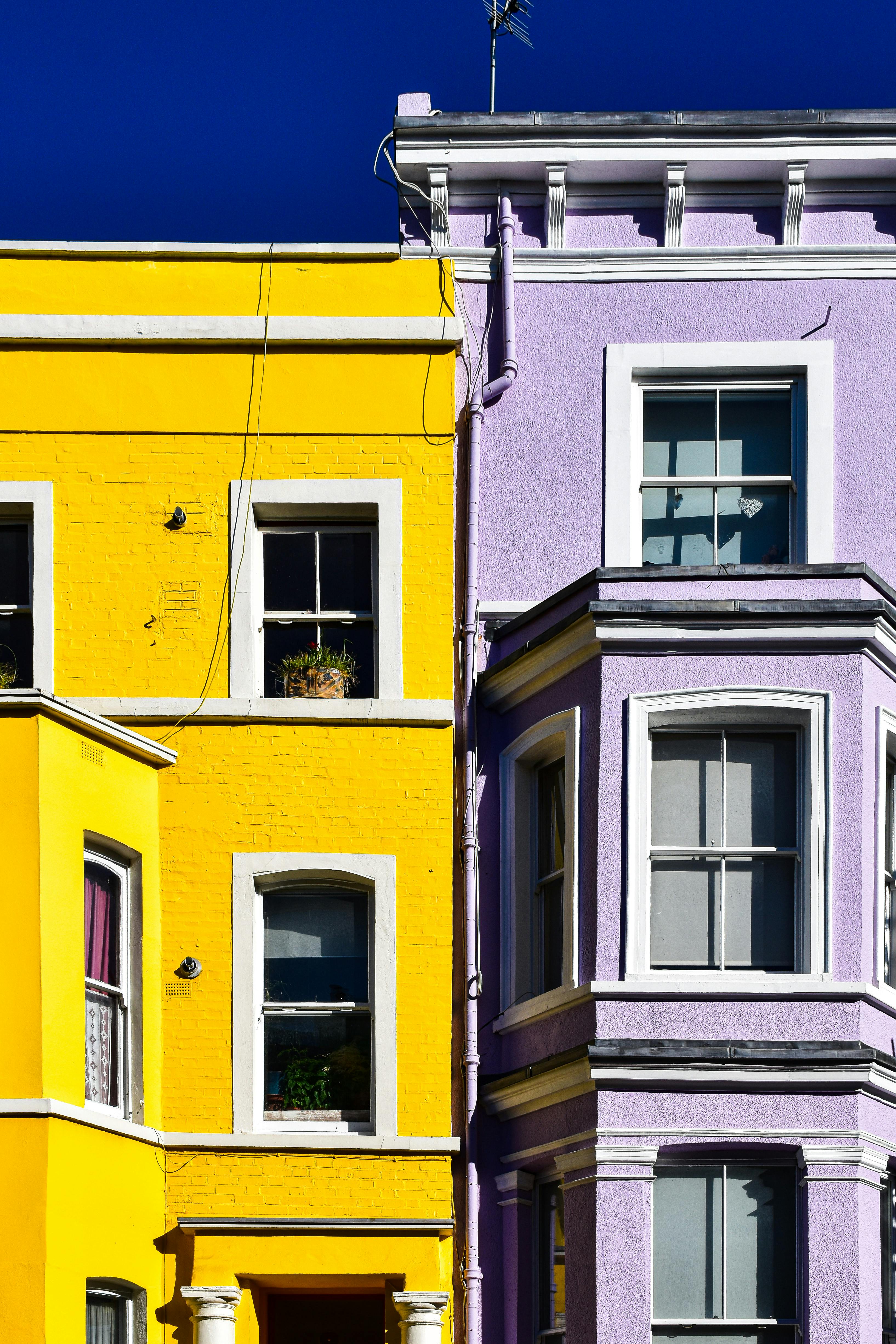 Colorful Buildings in Notting Hill · Free Stock Photo