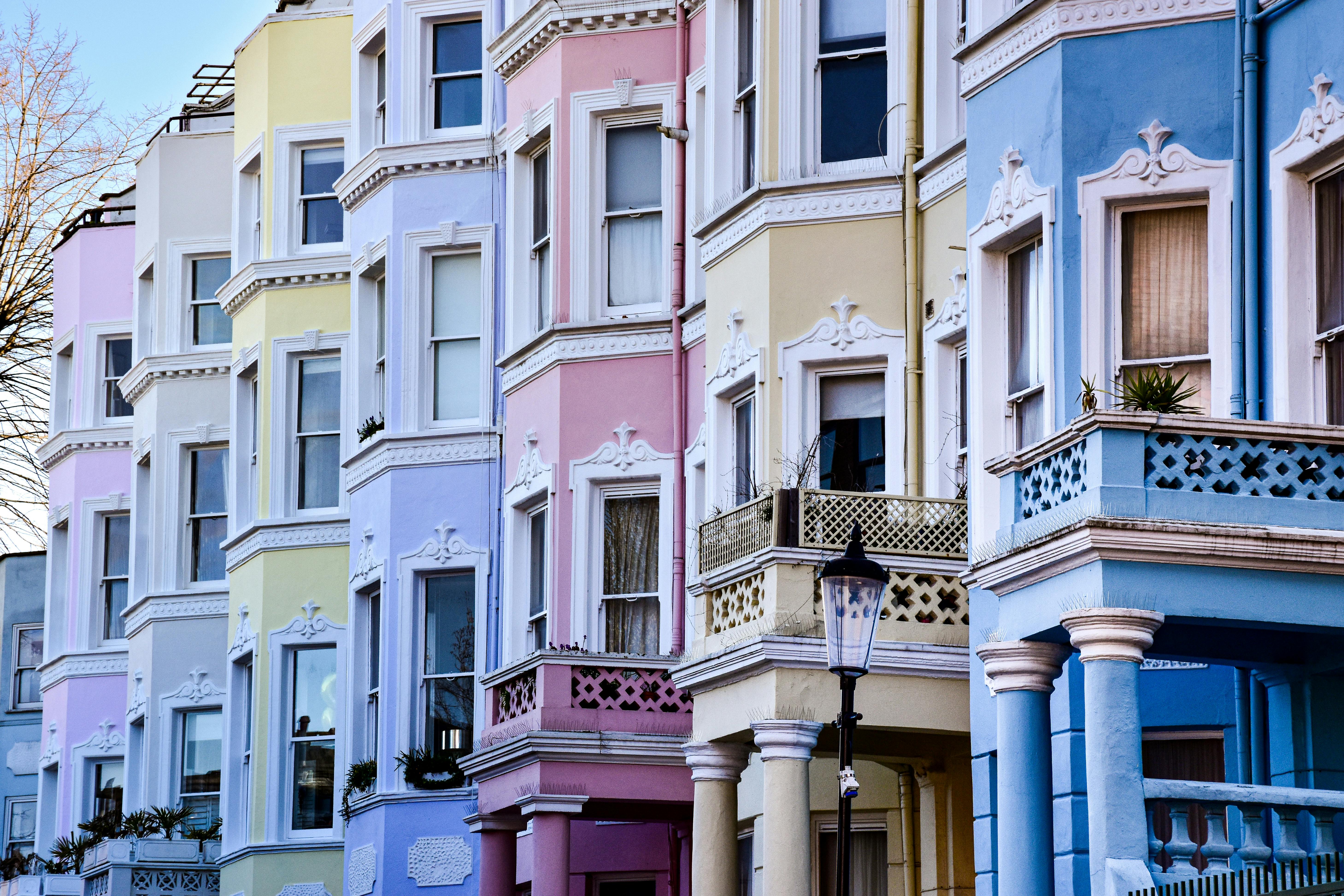 Colorful Houses in Notting Hill, London, England, UK · Free Stock Photo