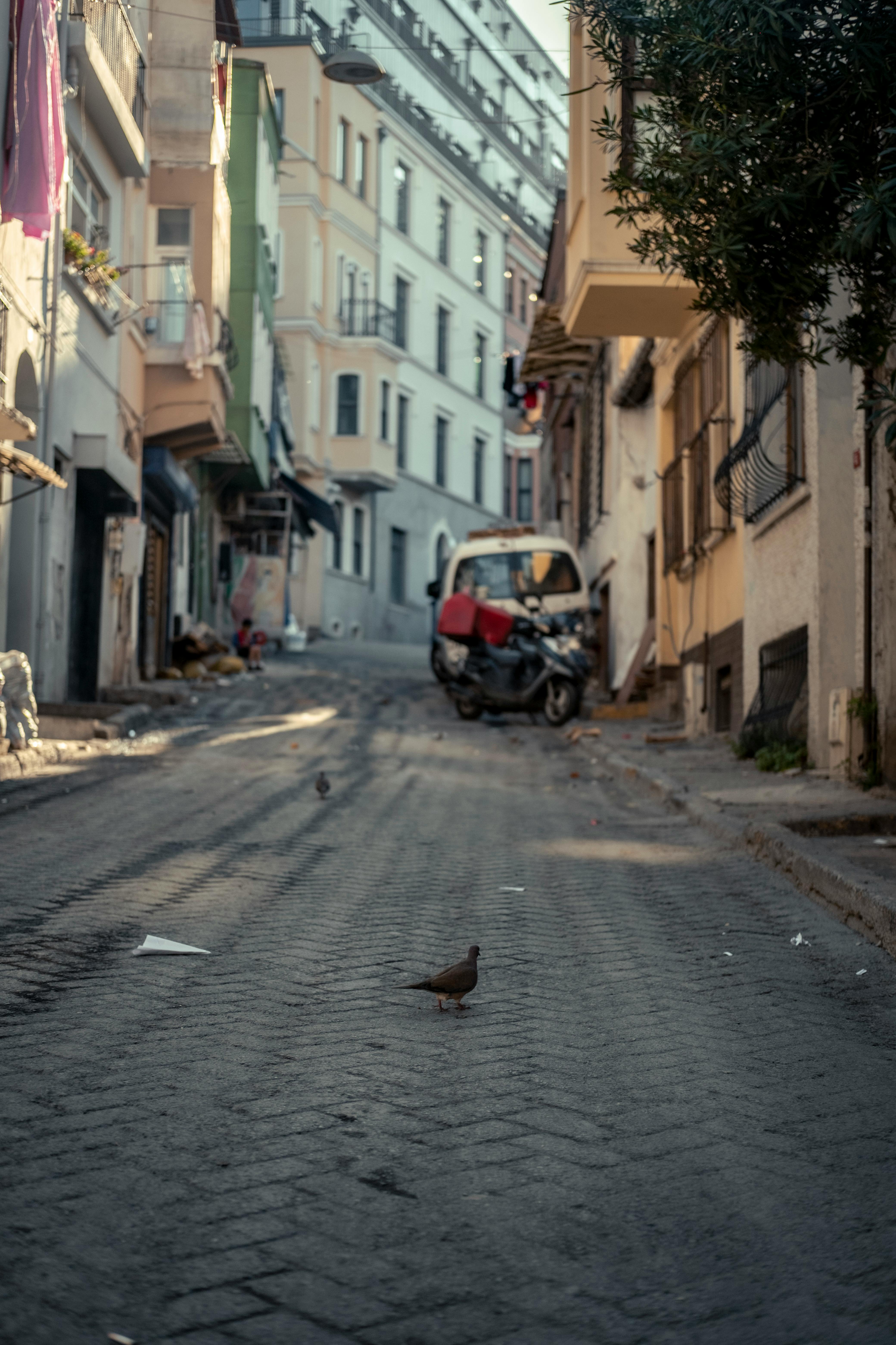 Uphill Street in City · Free Stock Photo