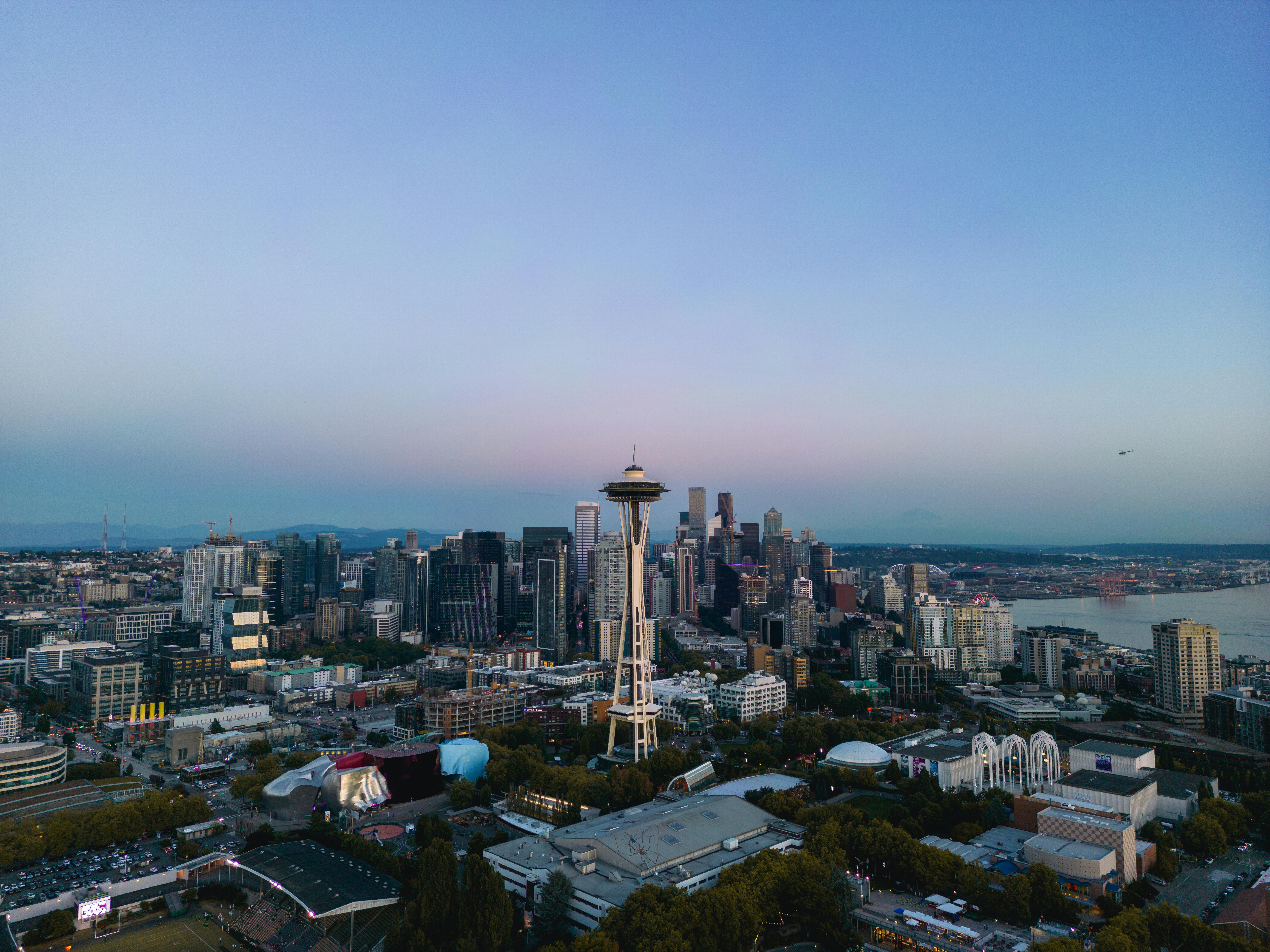 Photo of Seattle Skyline During Golden Hour · Free Stock Photo