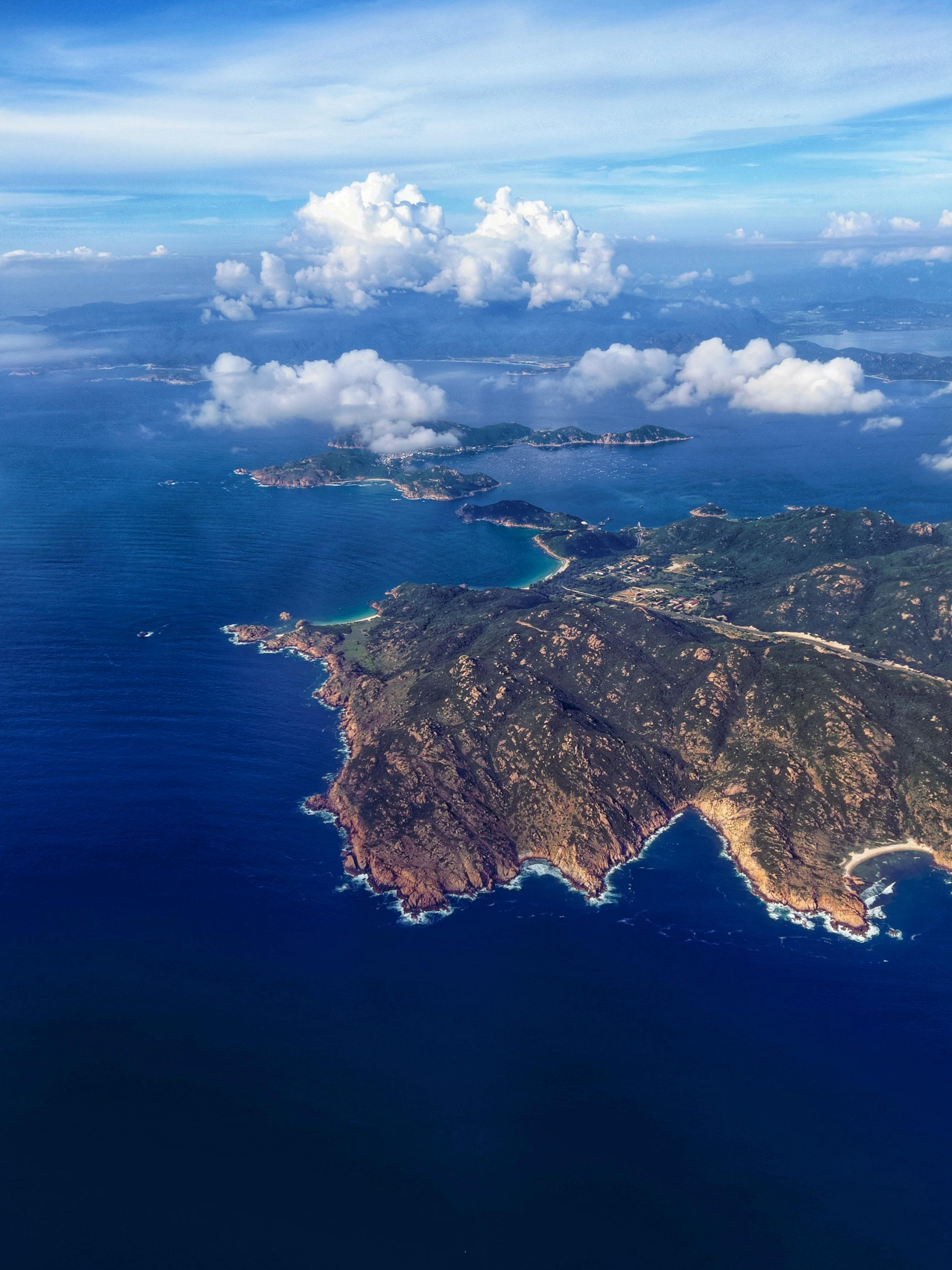 Island on a Sea Seen from Above · Free Stock Photo