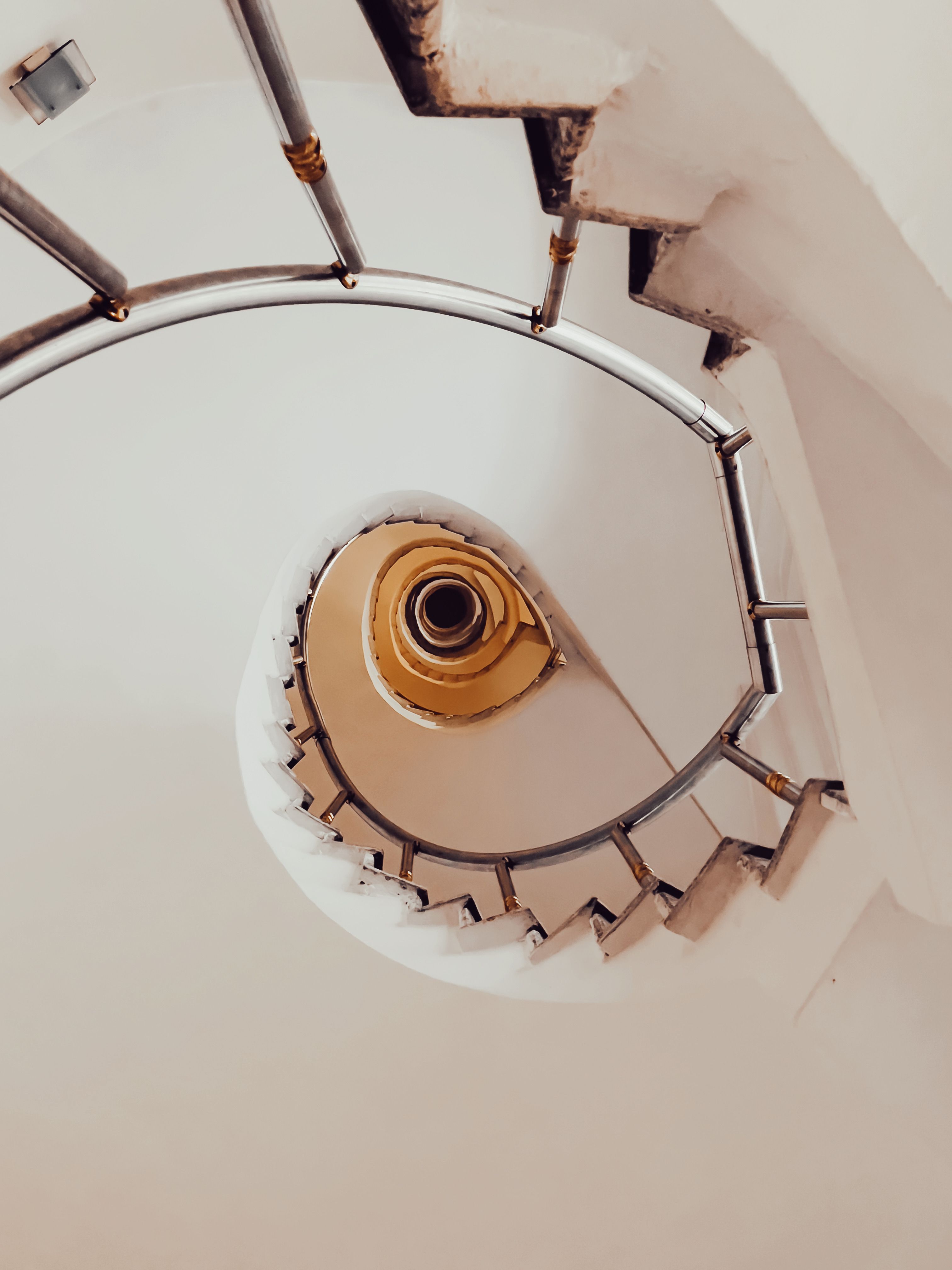 Top View of Spiral Staircase · Free Stock Photo