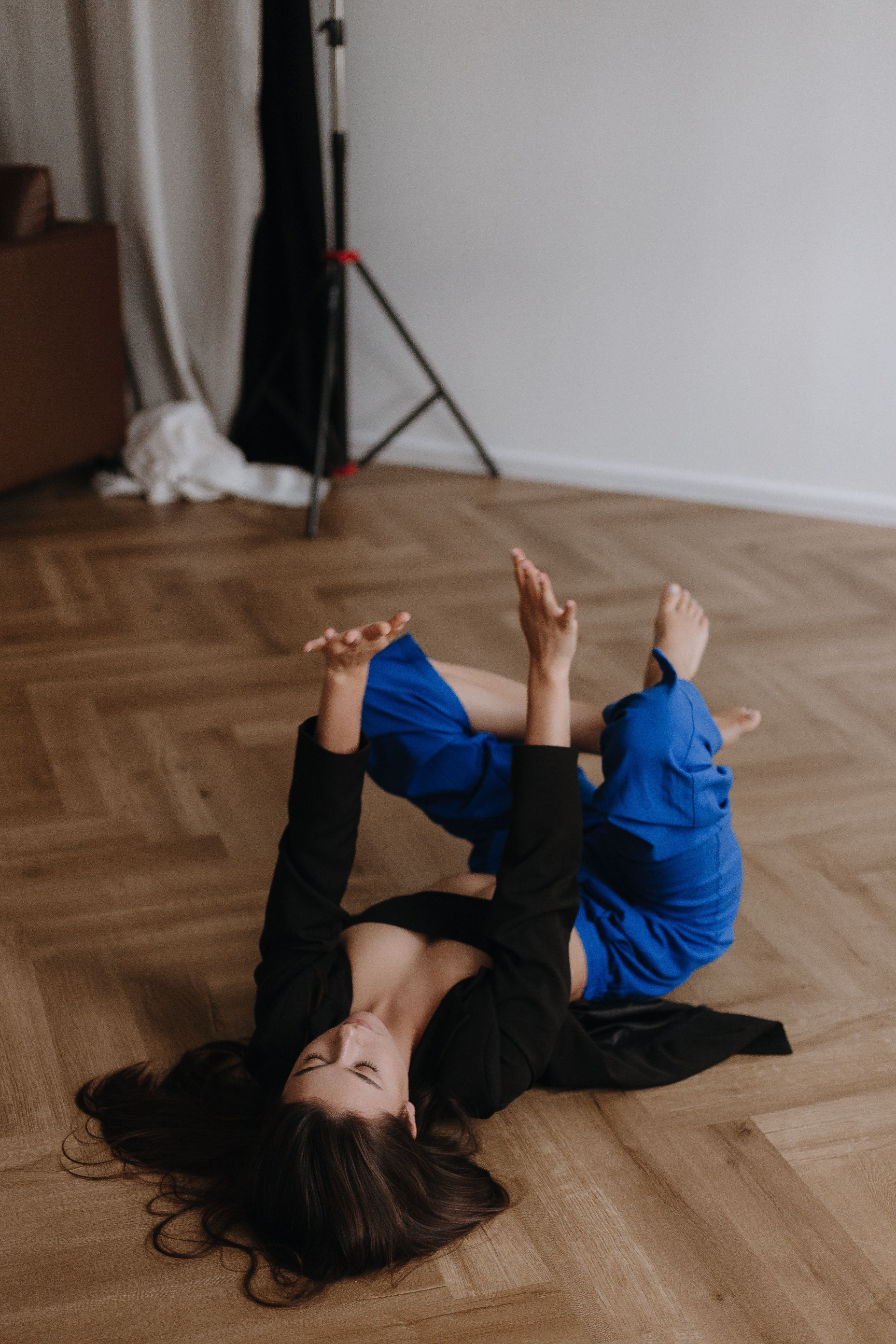 Woman Lying on a Sofa with Legs Up · Free Stock Photo