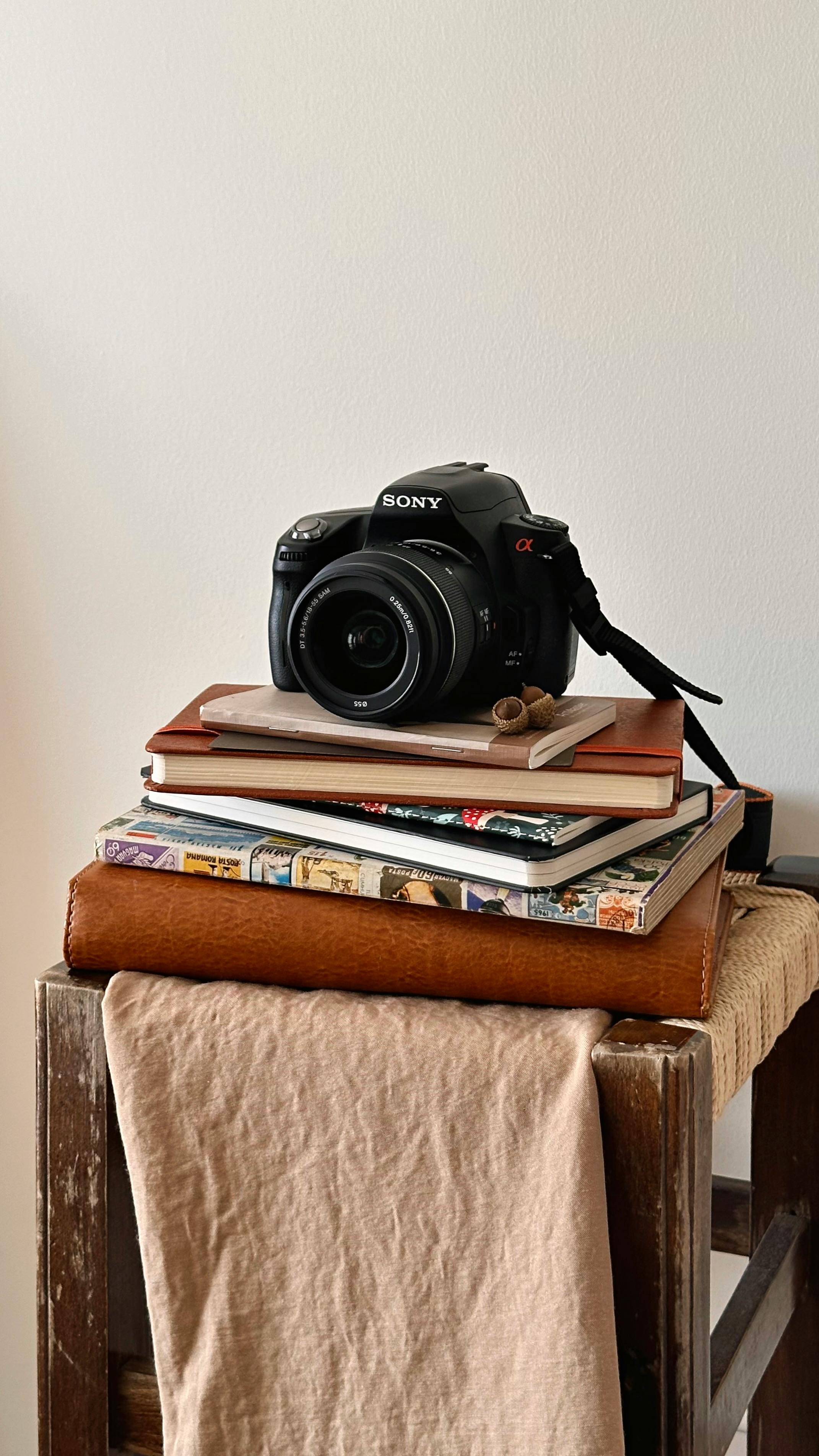 Books and Camera · Free Stock Photo