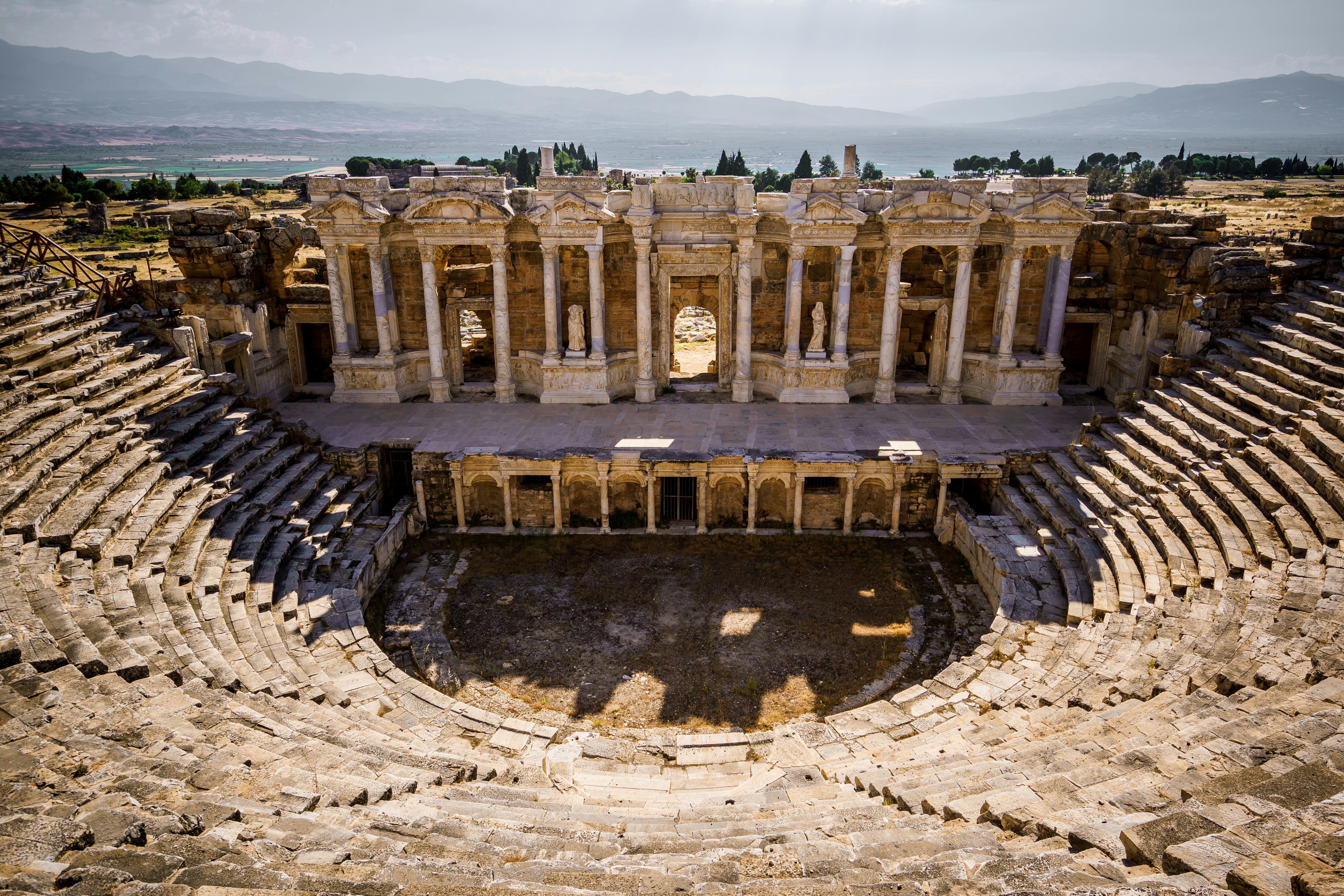 Ücretsiz abide, açık hava, alan, amfi tiyatro, amphitheater ...