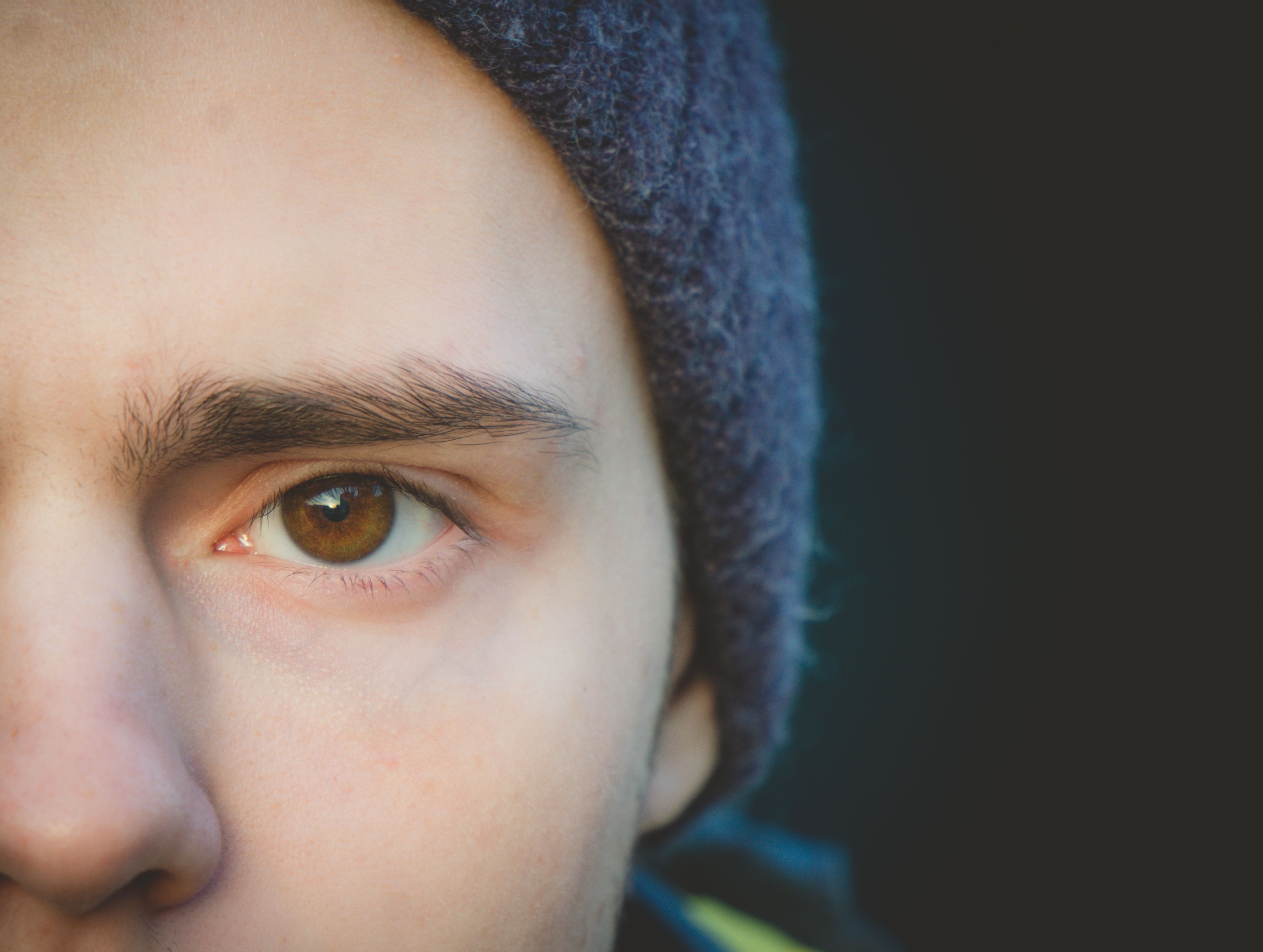 Closeup Photo of Person's Face · Free Stock Photo