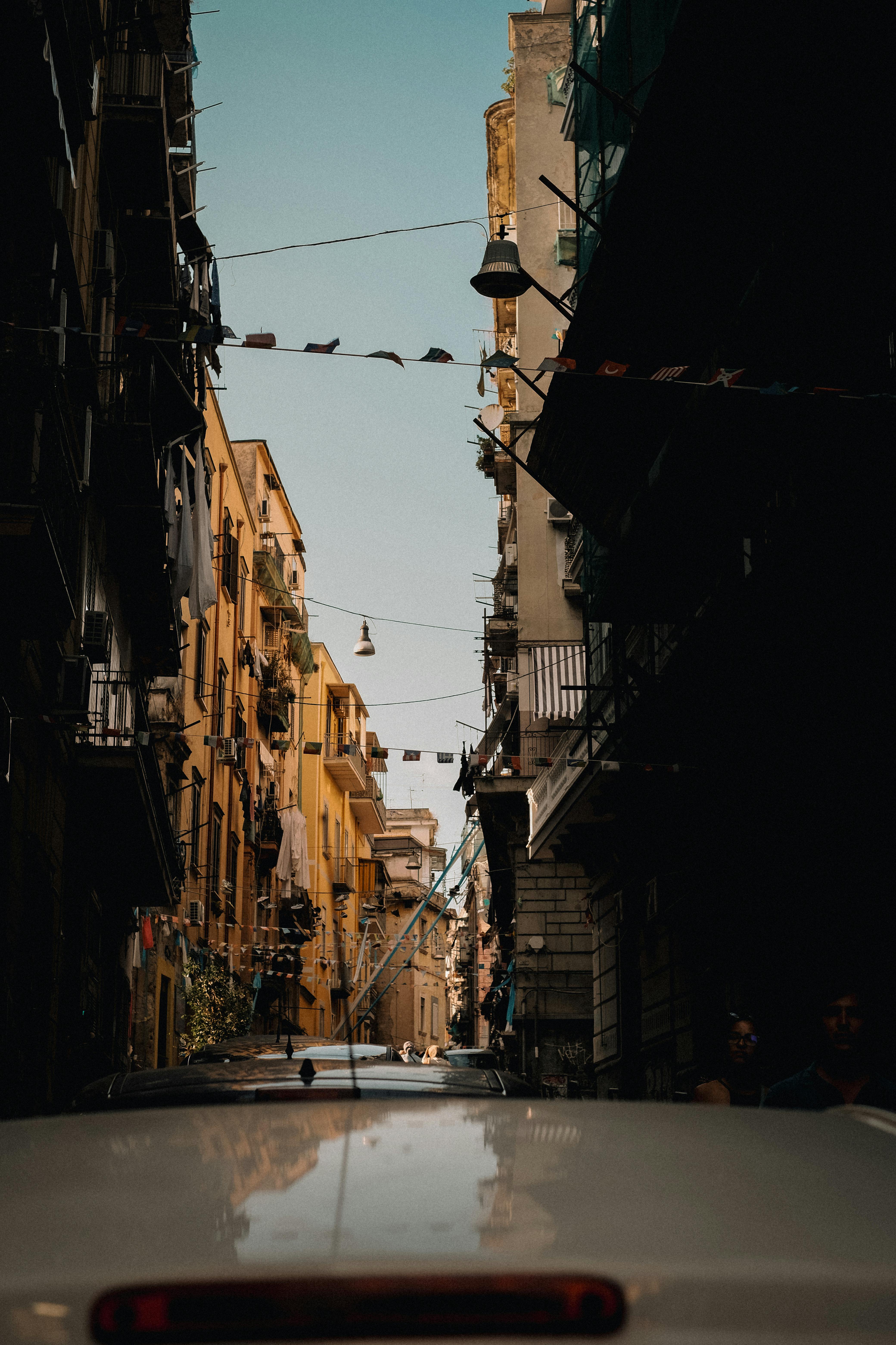 Decorations Hanging over Alley in Naples, Italy · Free Stock Photo