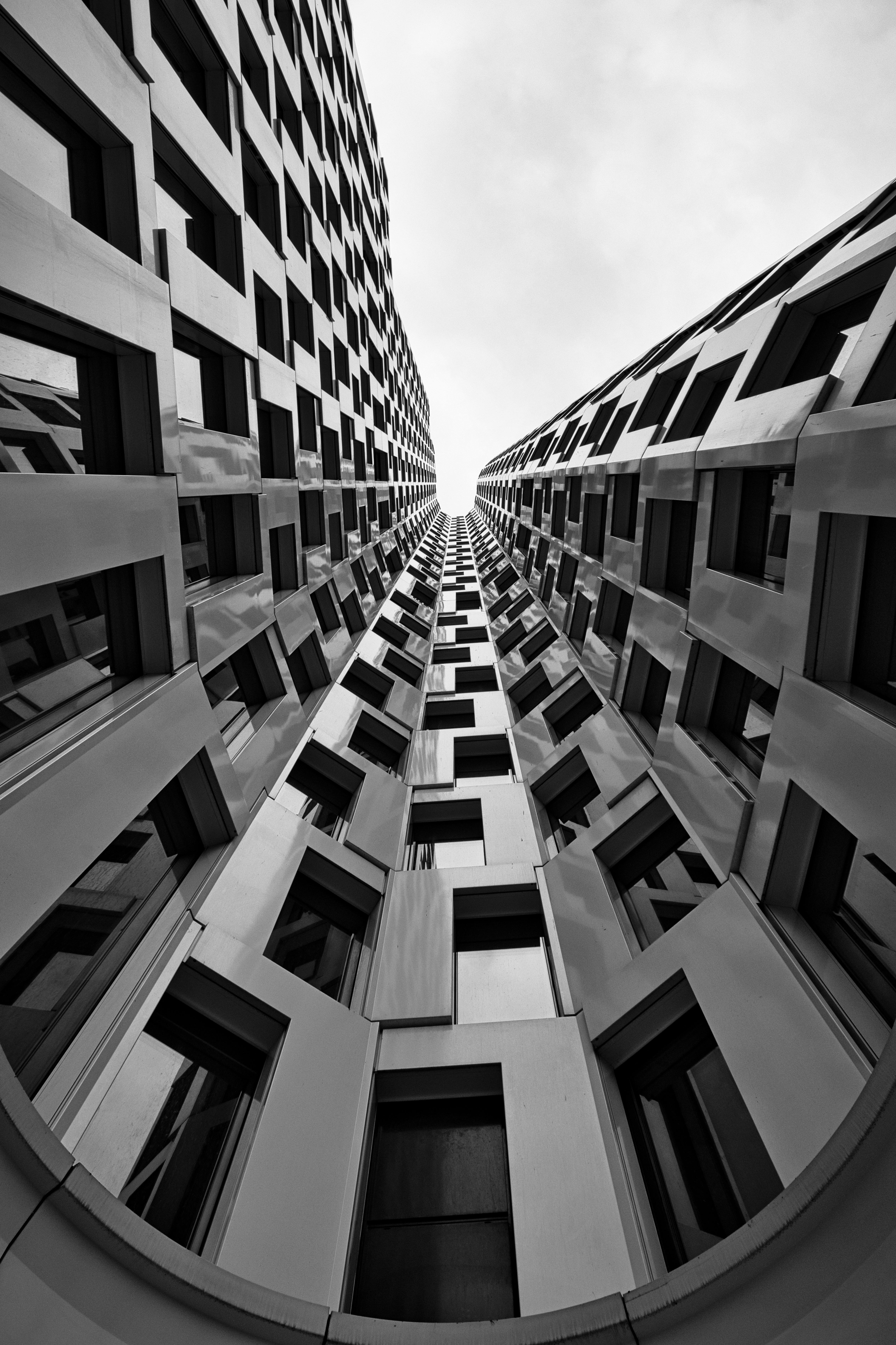 Checkerboard of Skyscraper Windows in Berlin · Free Stock Photo