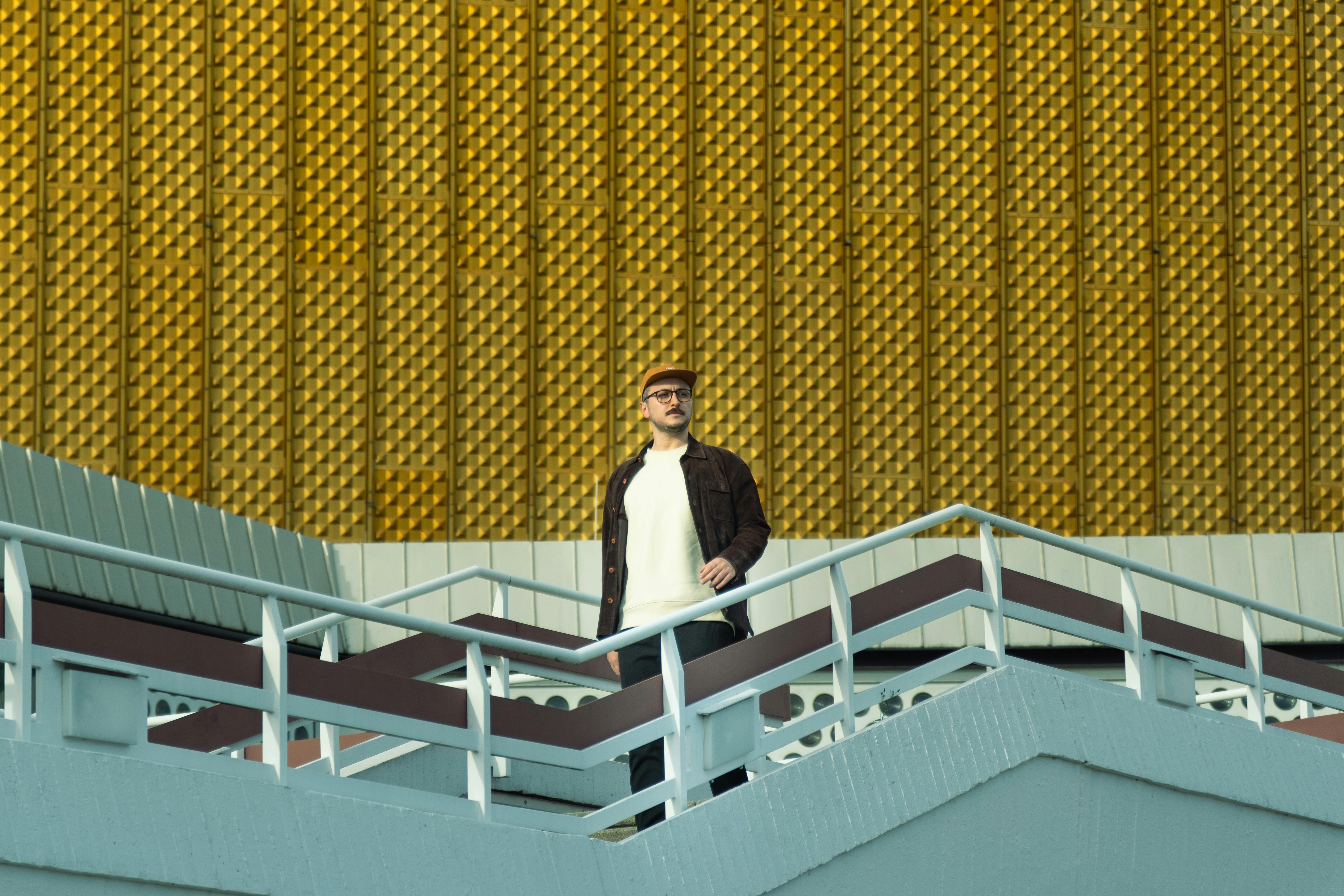 Man Standing on Stairs · Free Stock Photo