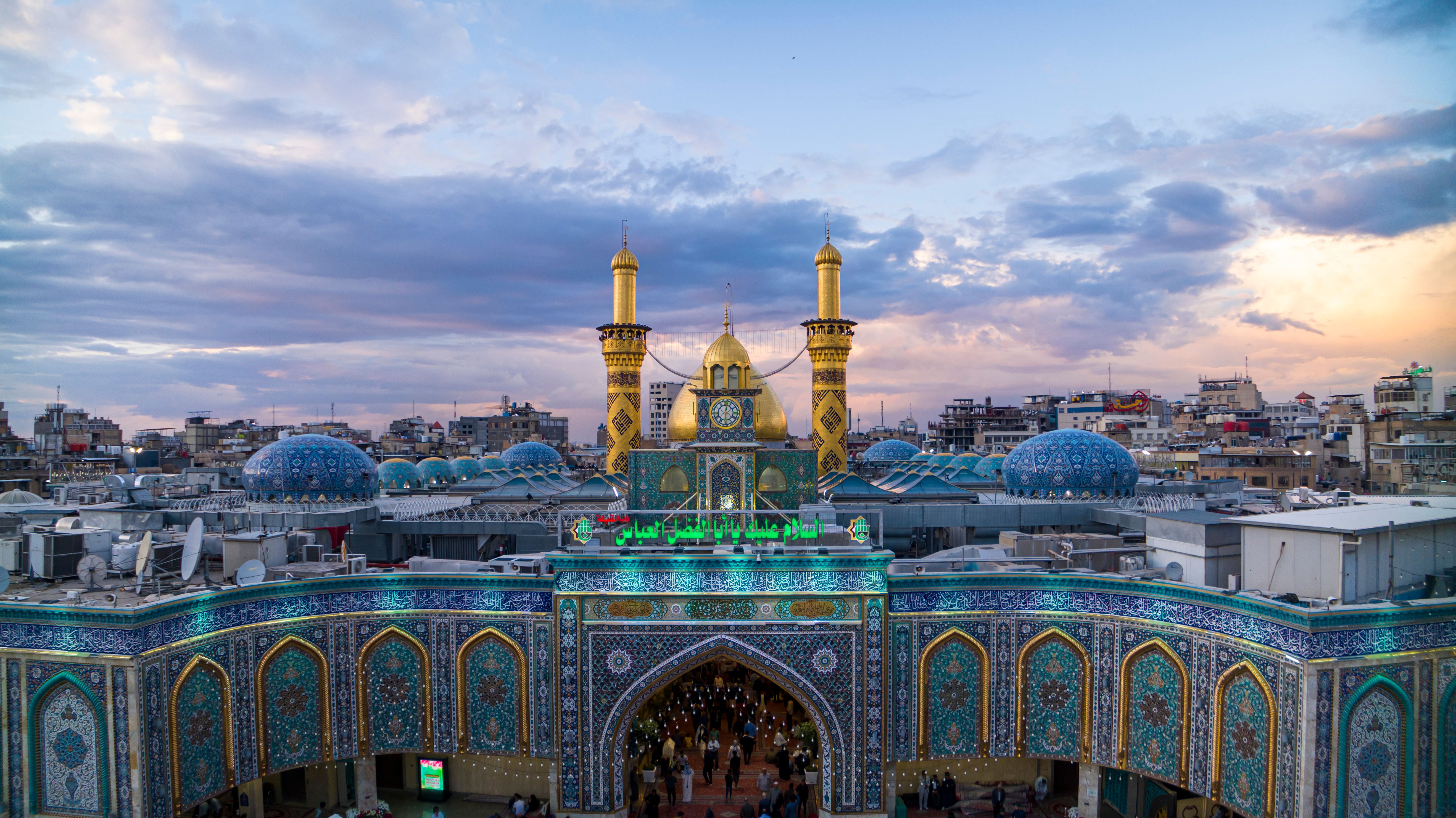 Photo gratuite de citadin, doré, irak, islam, karbéla, minarets ...