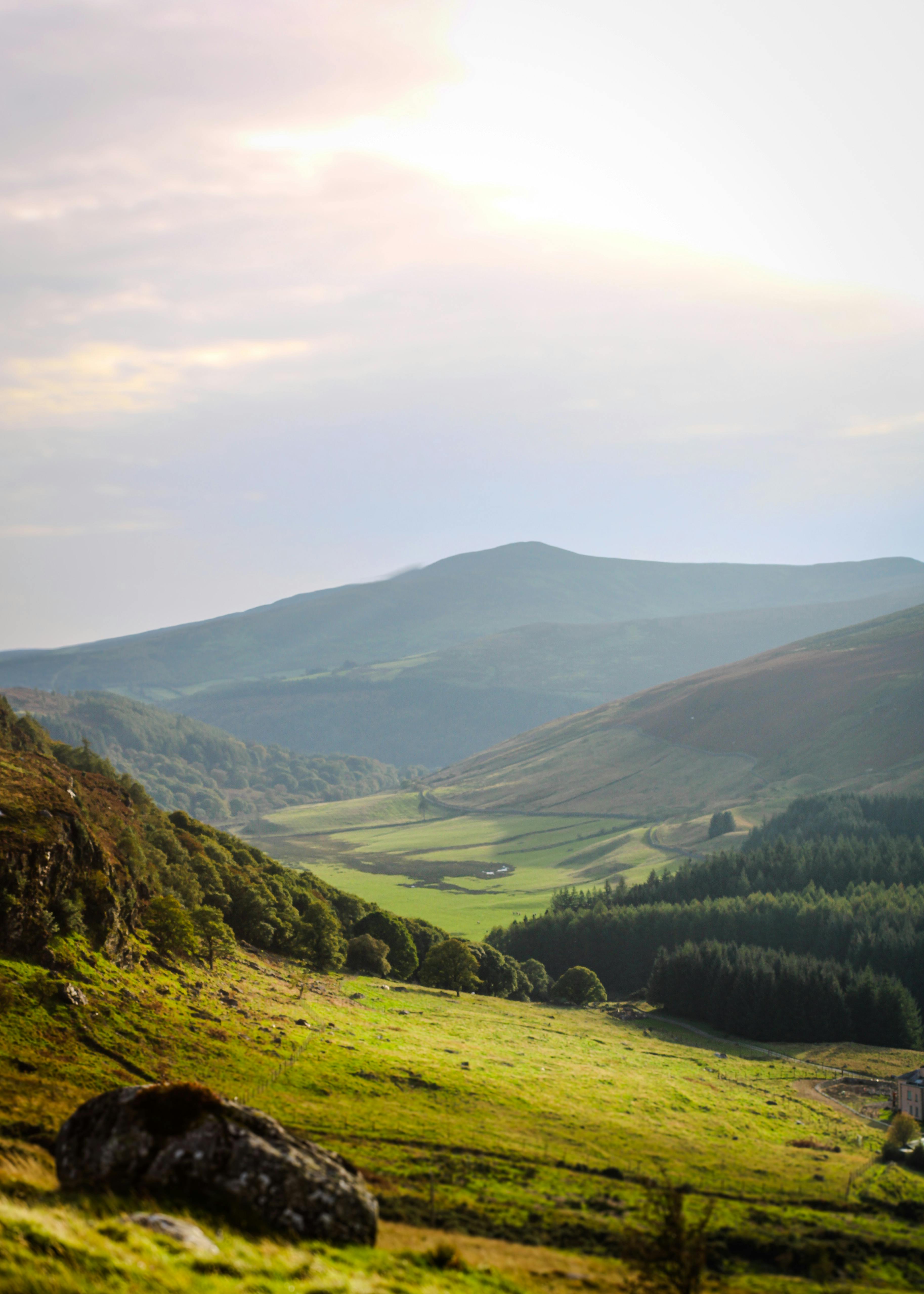 Green Valley among Hills · Free Stock Photo