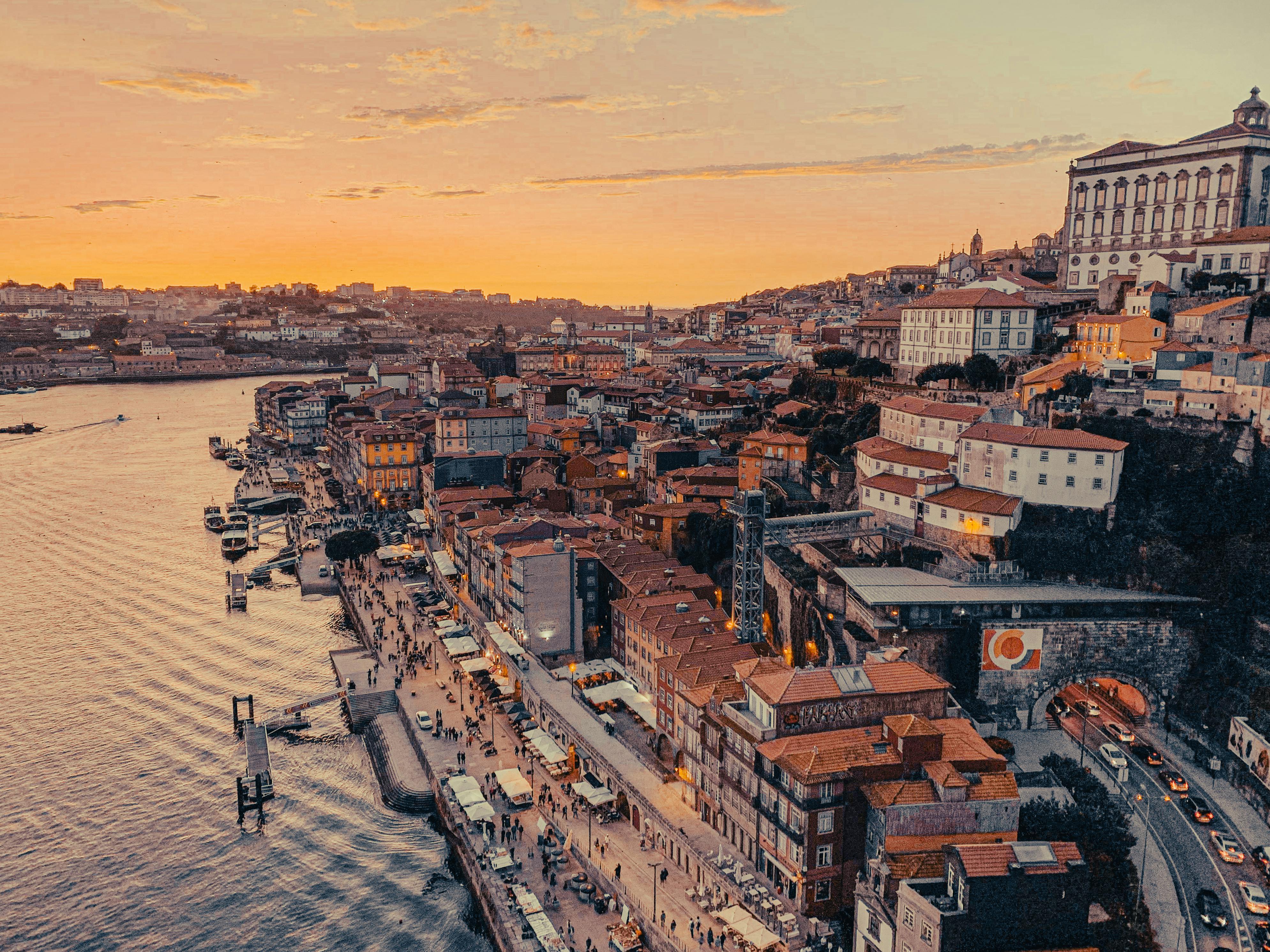 Cityscape of Porto at Sunset · Free Stock Photo