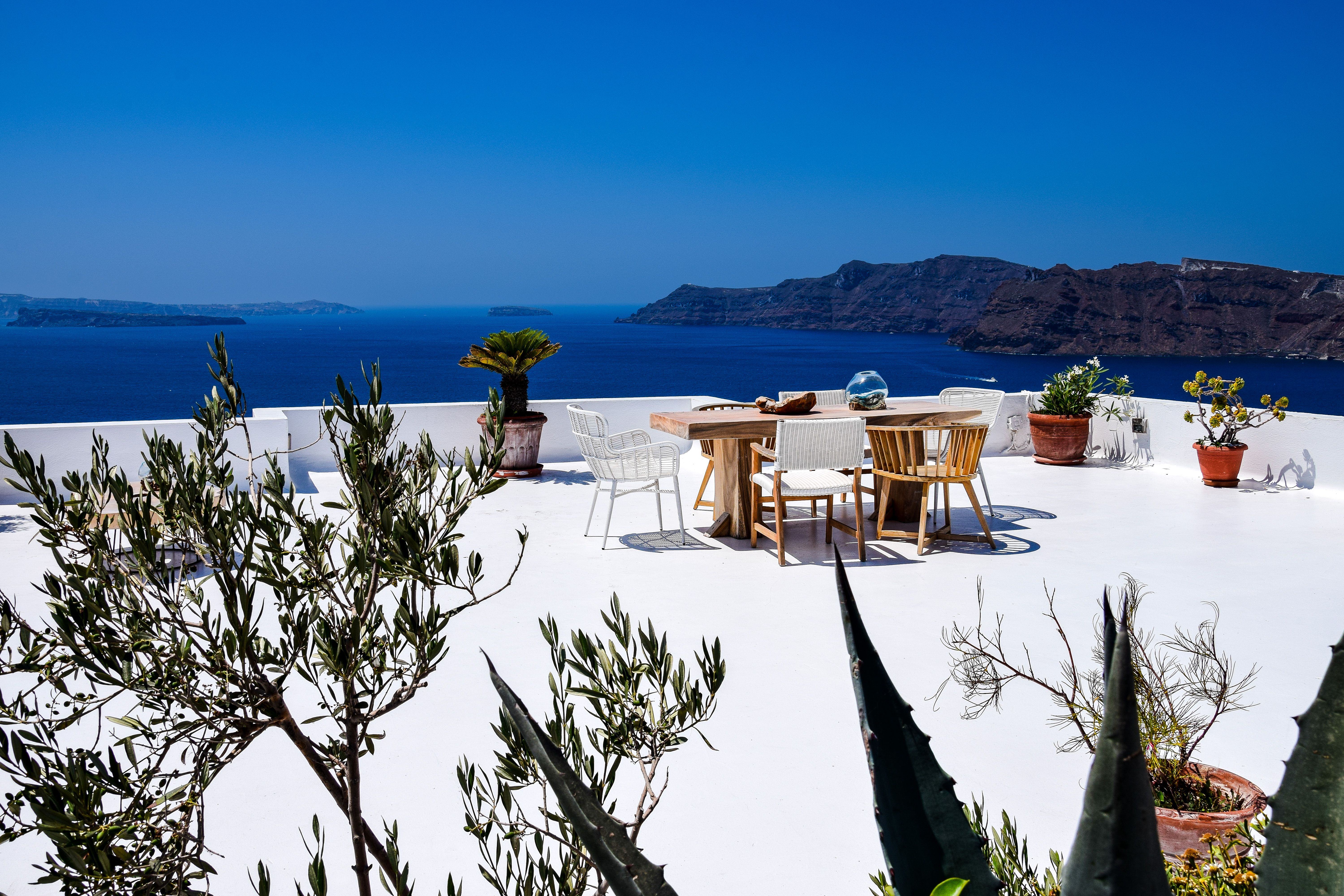 Terrace in a Tropical Resort in Greece · Free Stock Photo