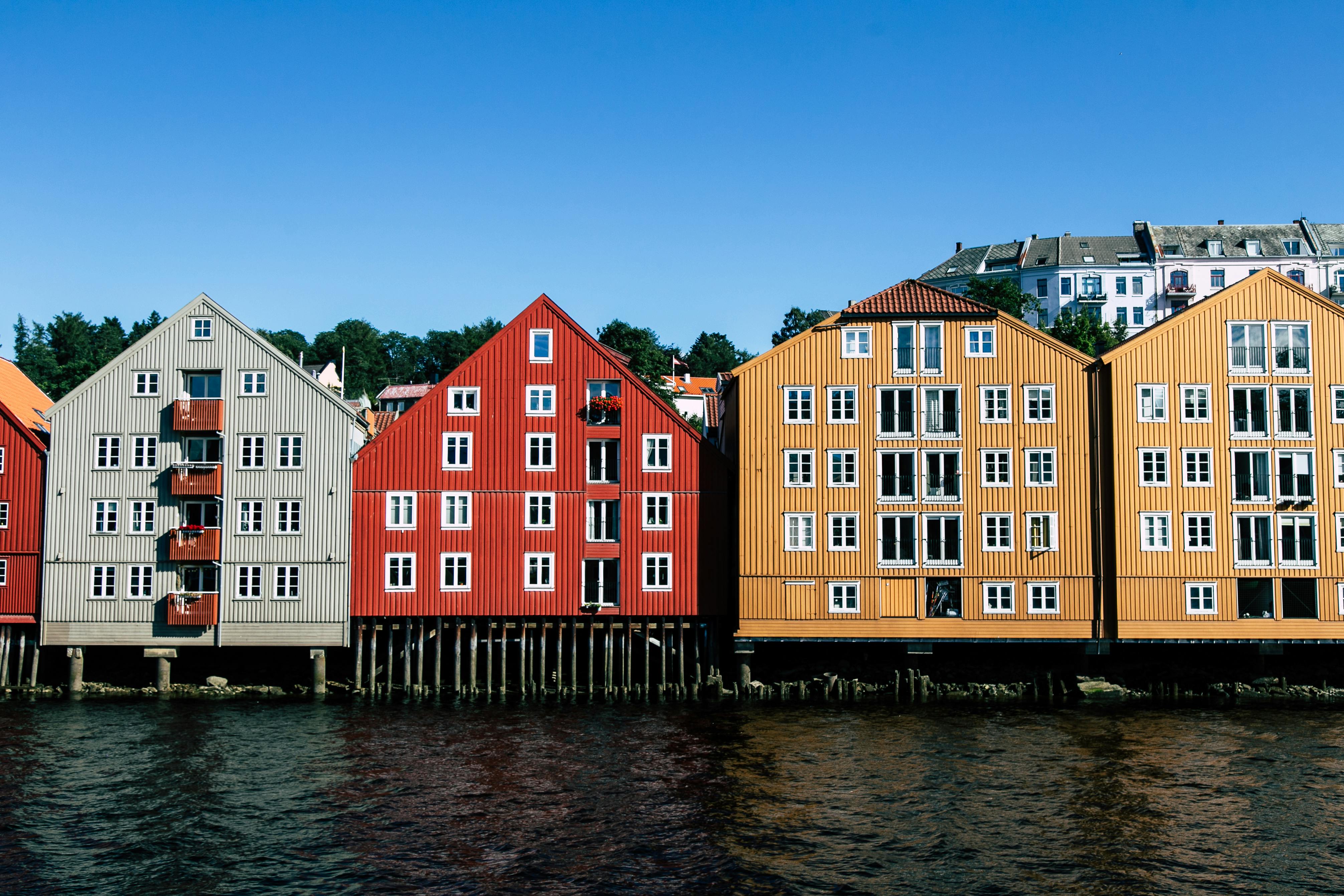 Windows of Riverside Stilt Houses · Free Stock Photo