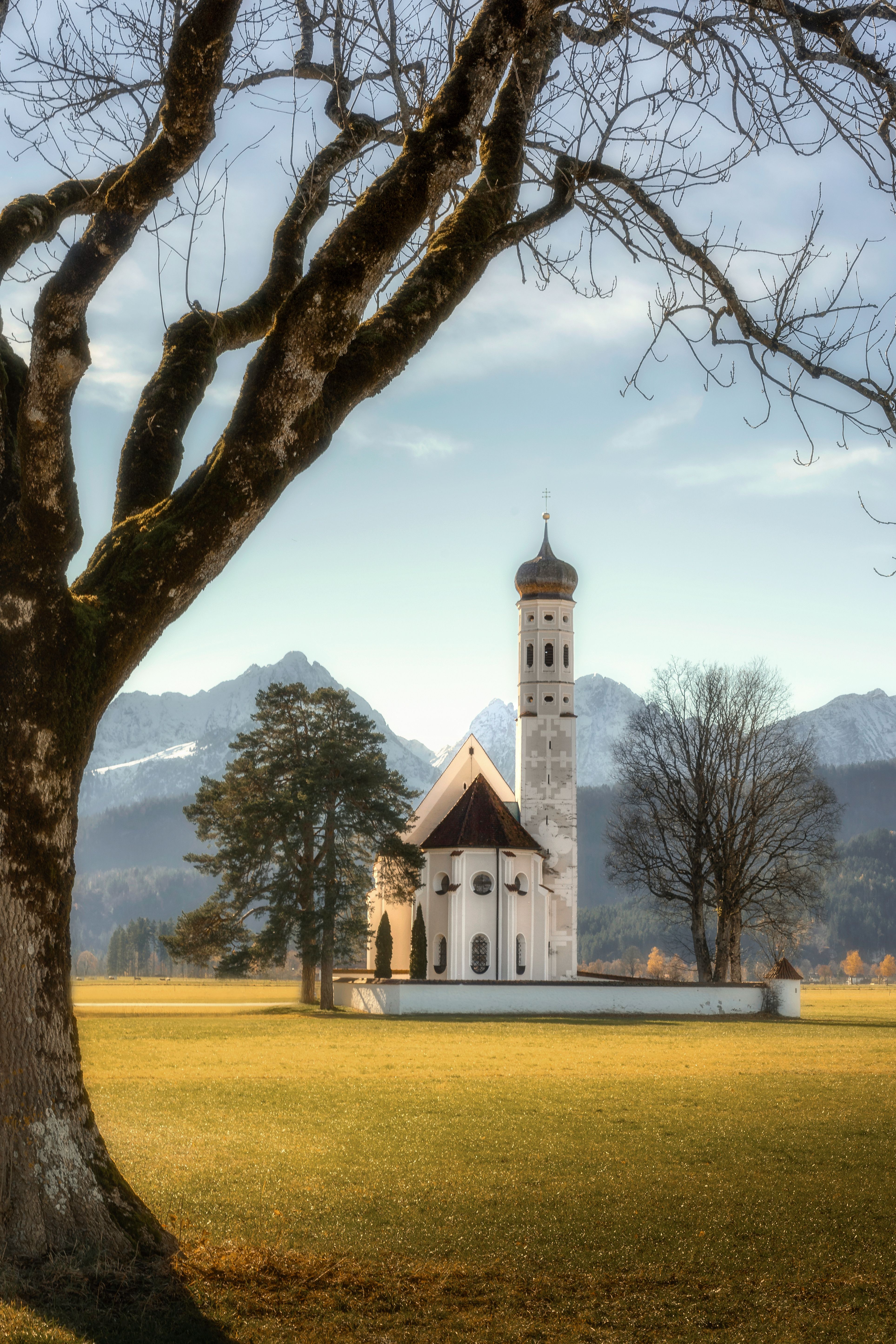 Landscape with a Chapel · Free Stock Photo