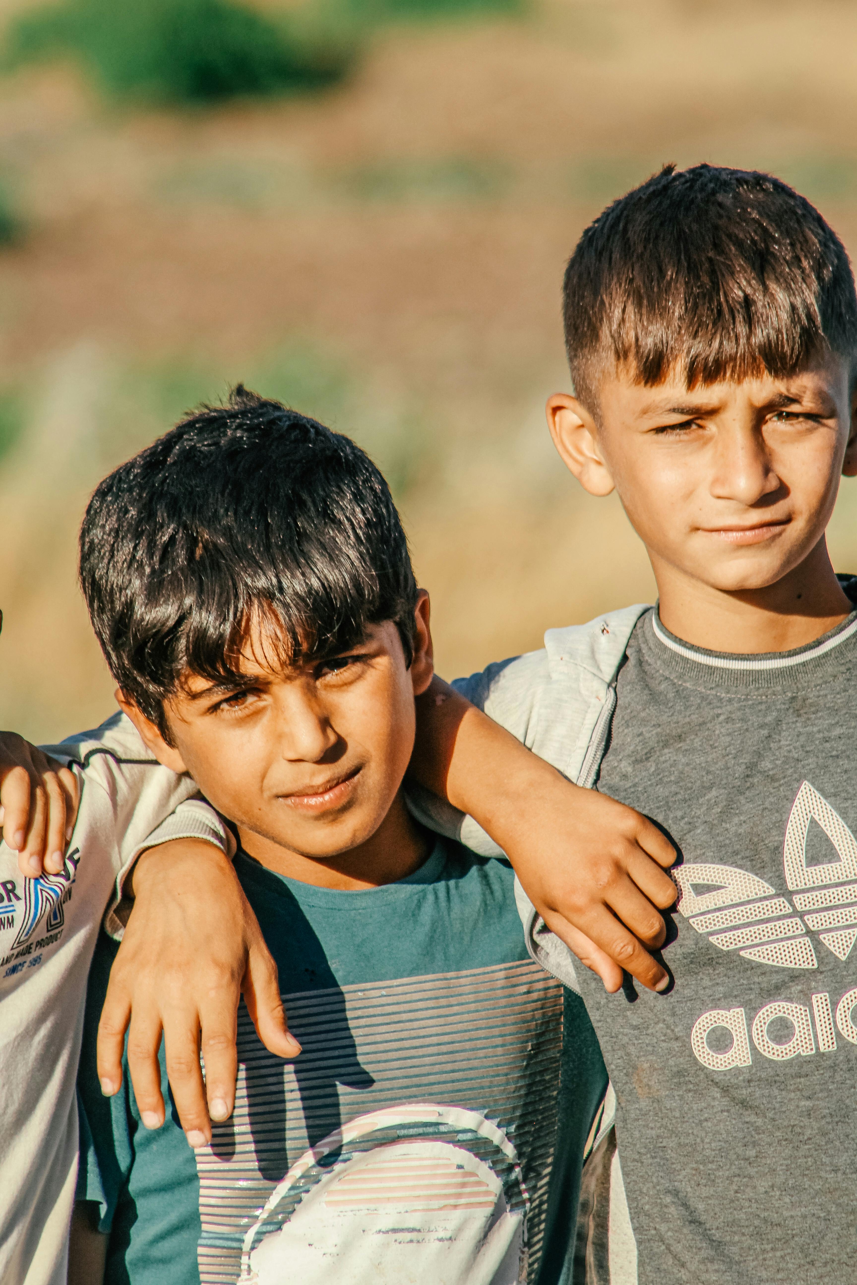 Portrait of Two Rural Boys · Free Stock Photo