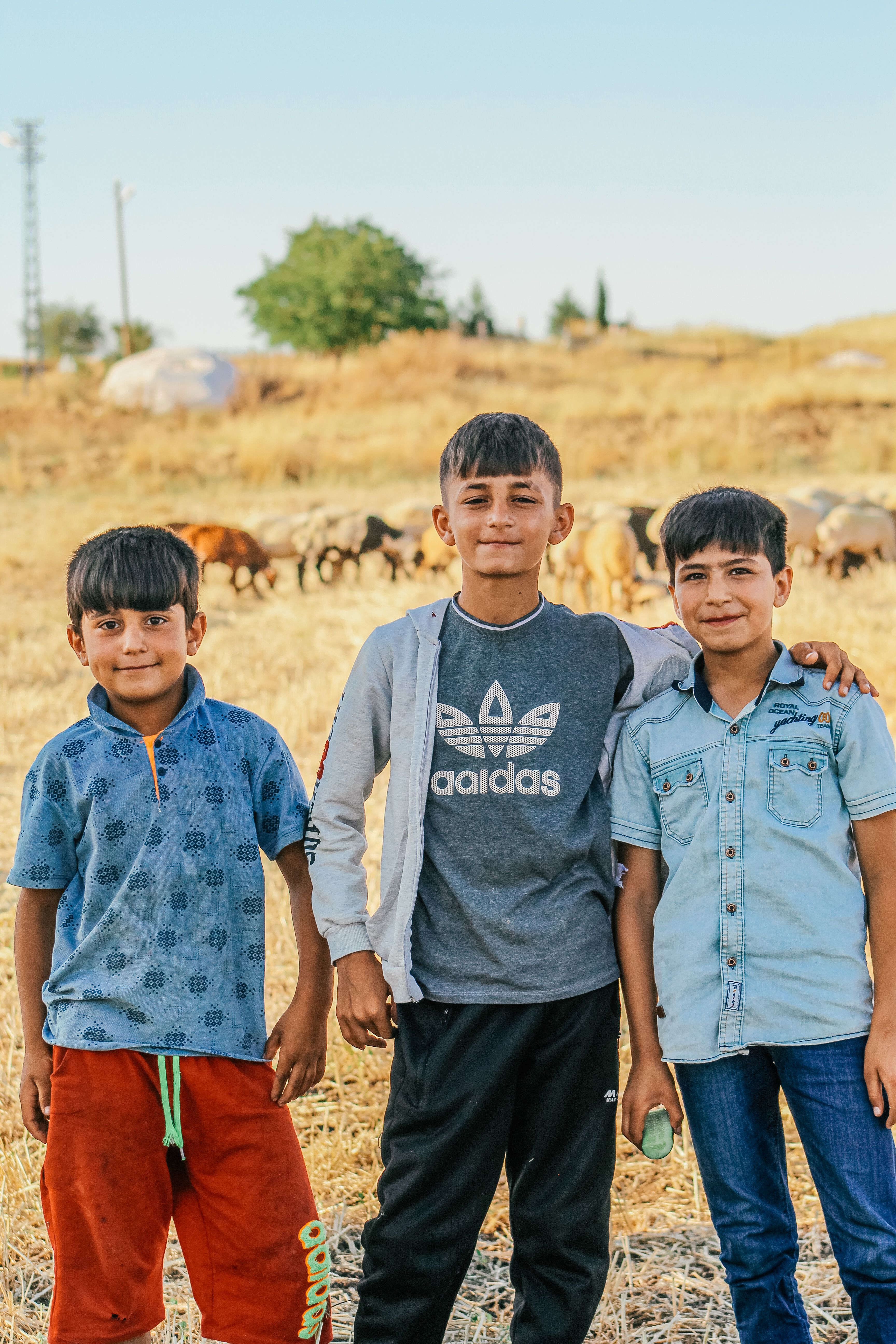Smiling Boys Standing Together · Free Stock Photo