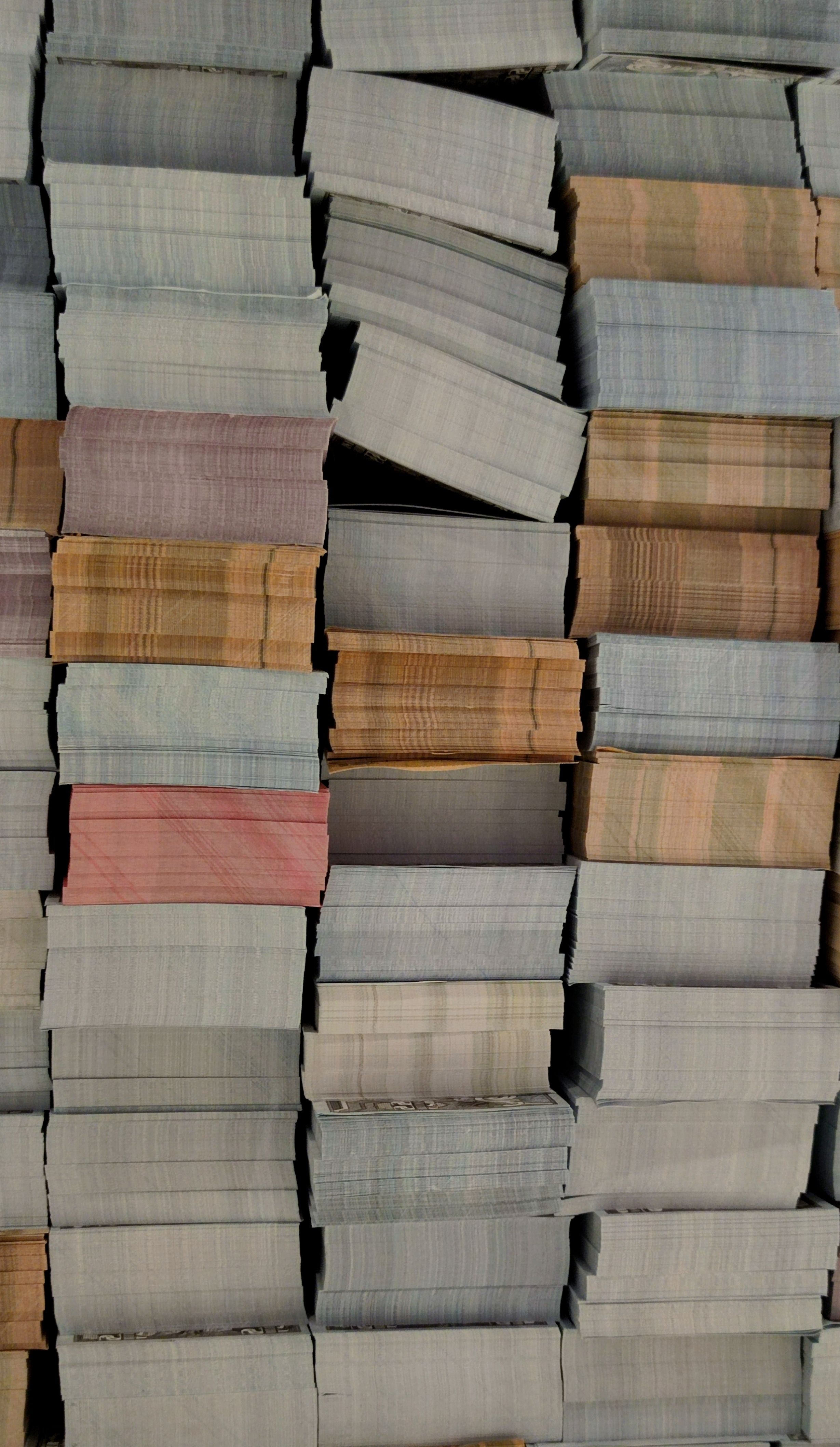Colorful Papers Stacked · Free Stock Photo