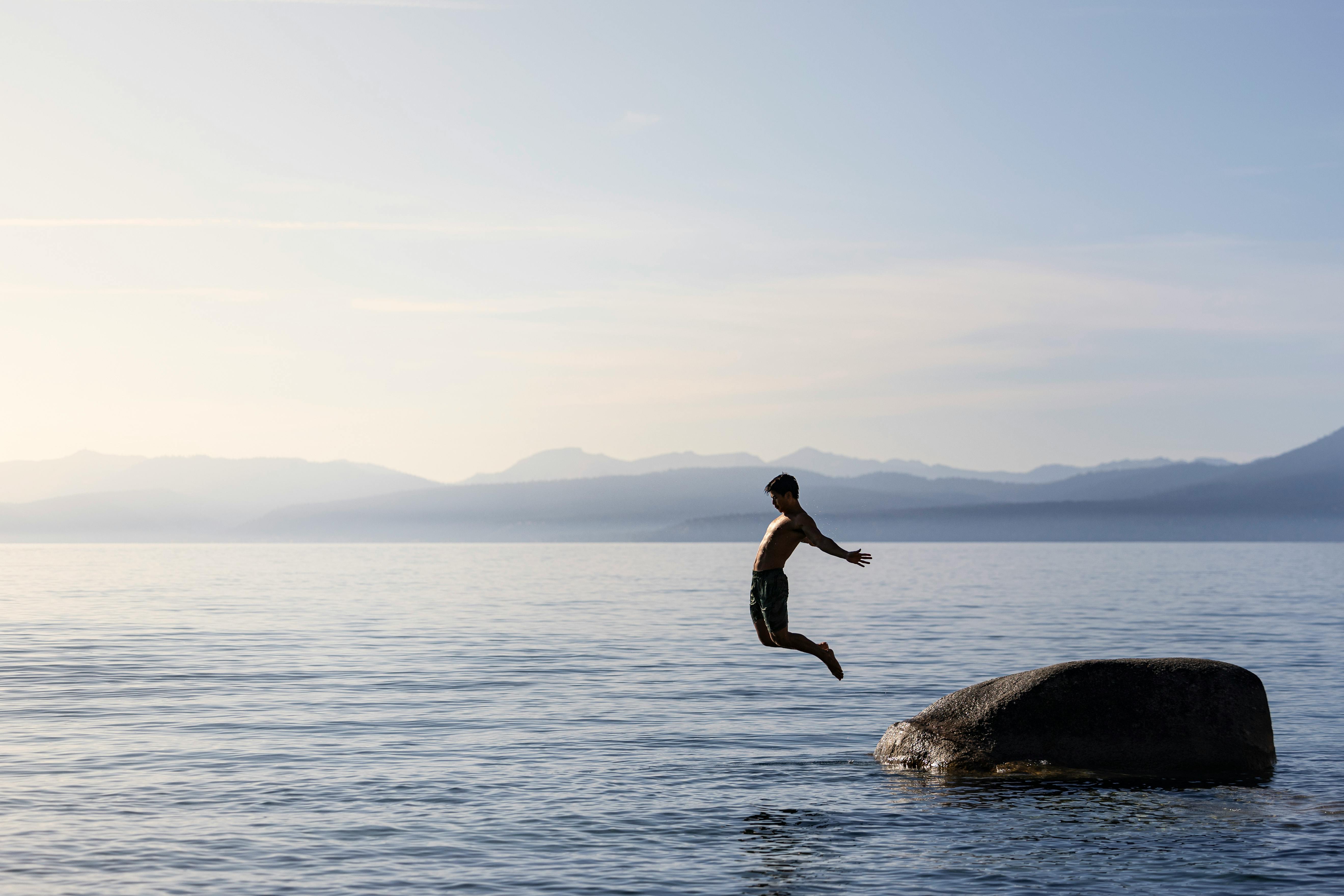 Photo of Man Doing Jump Shot · Free Stock Photo