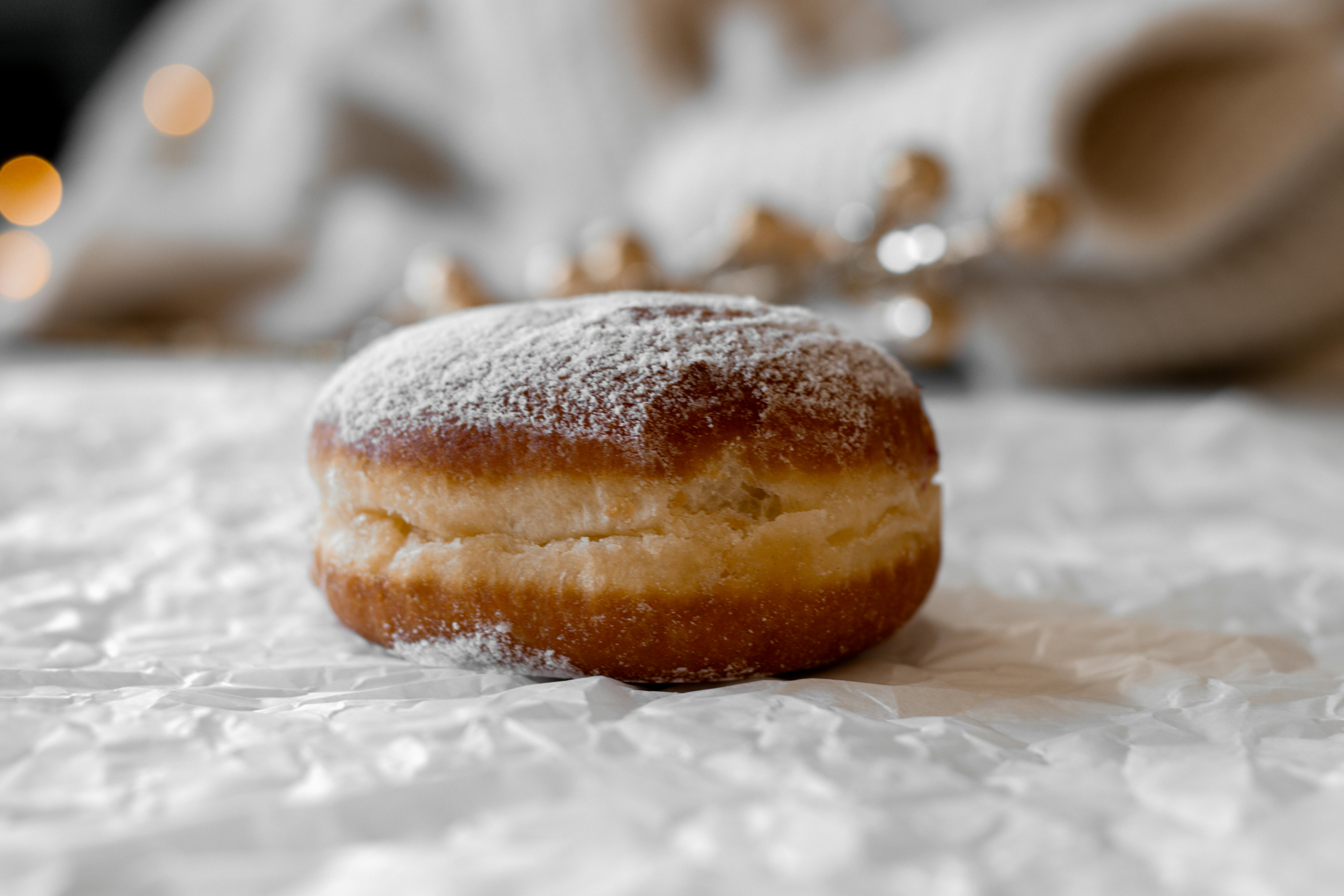 Sweet Doughnut on White Background · Free Stock Photo